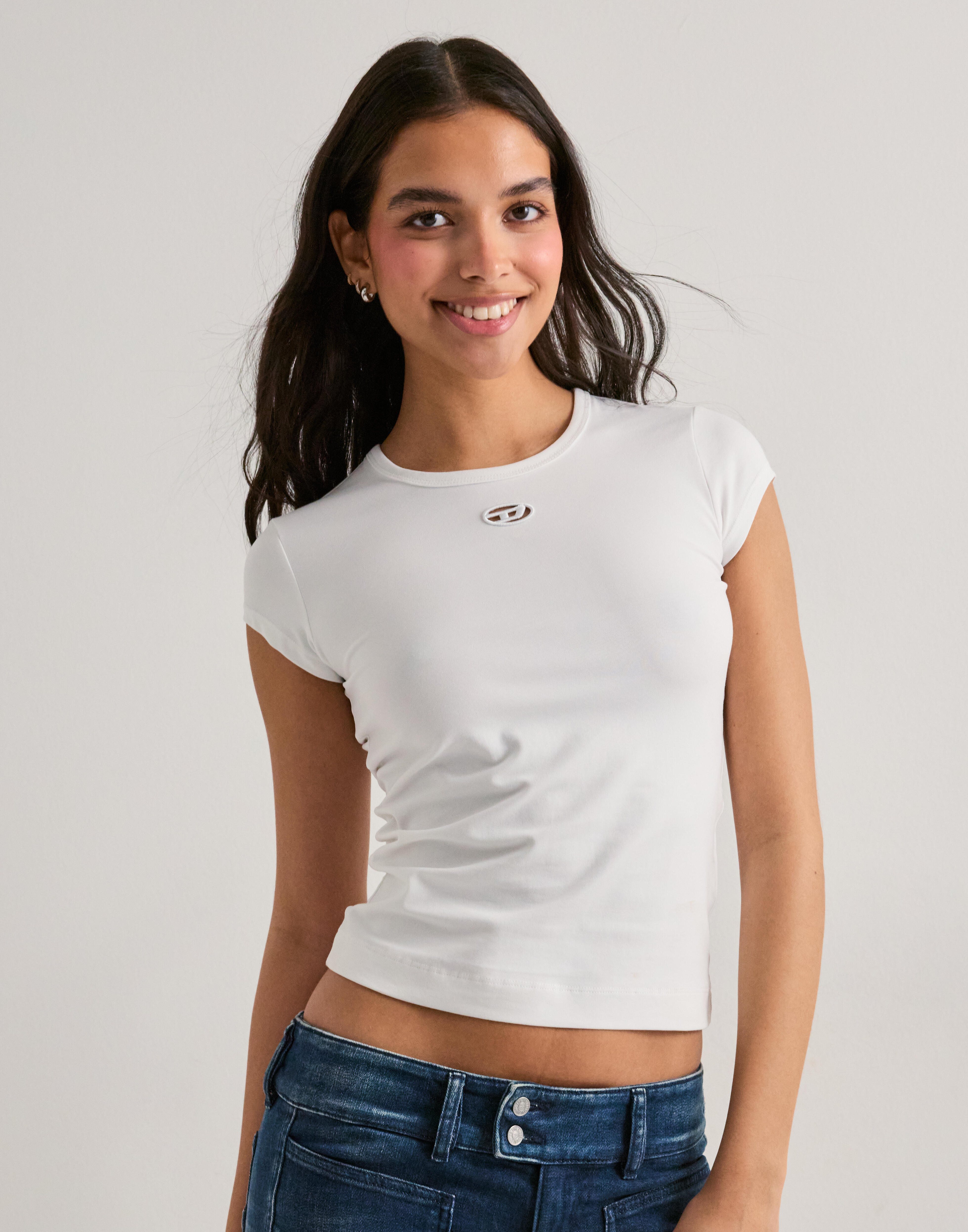 Buy Diesel T-ANGIE-OD T-SHIRT - Bright White | Nelly.com