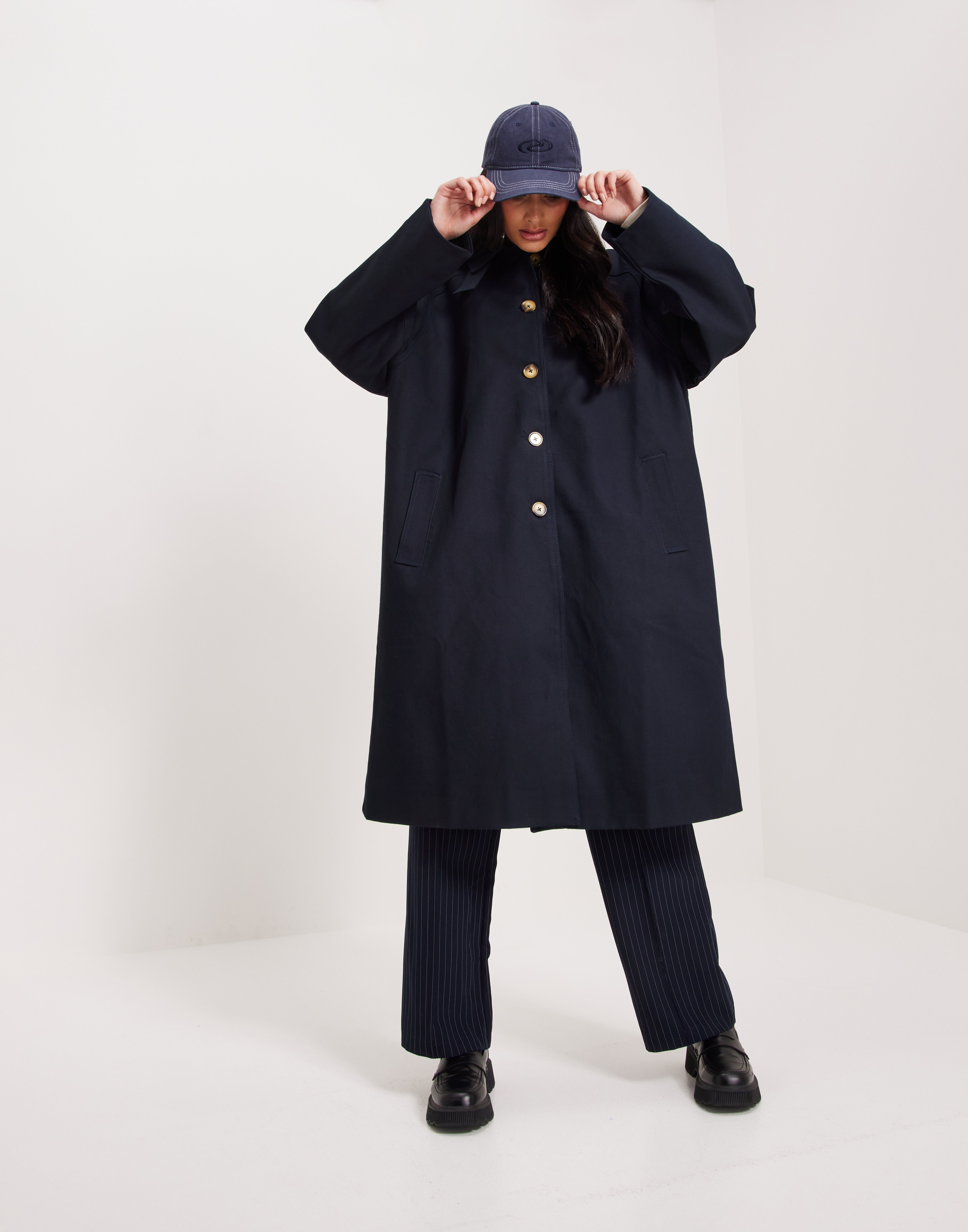 Buy Mads Nørgaard Heavy Twill Jyron Coat - Deep Well | Nelly.com