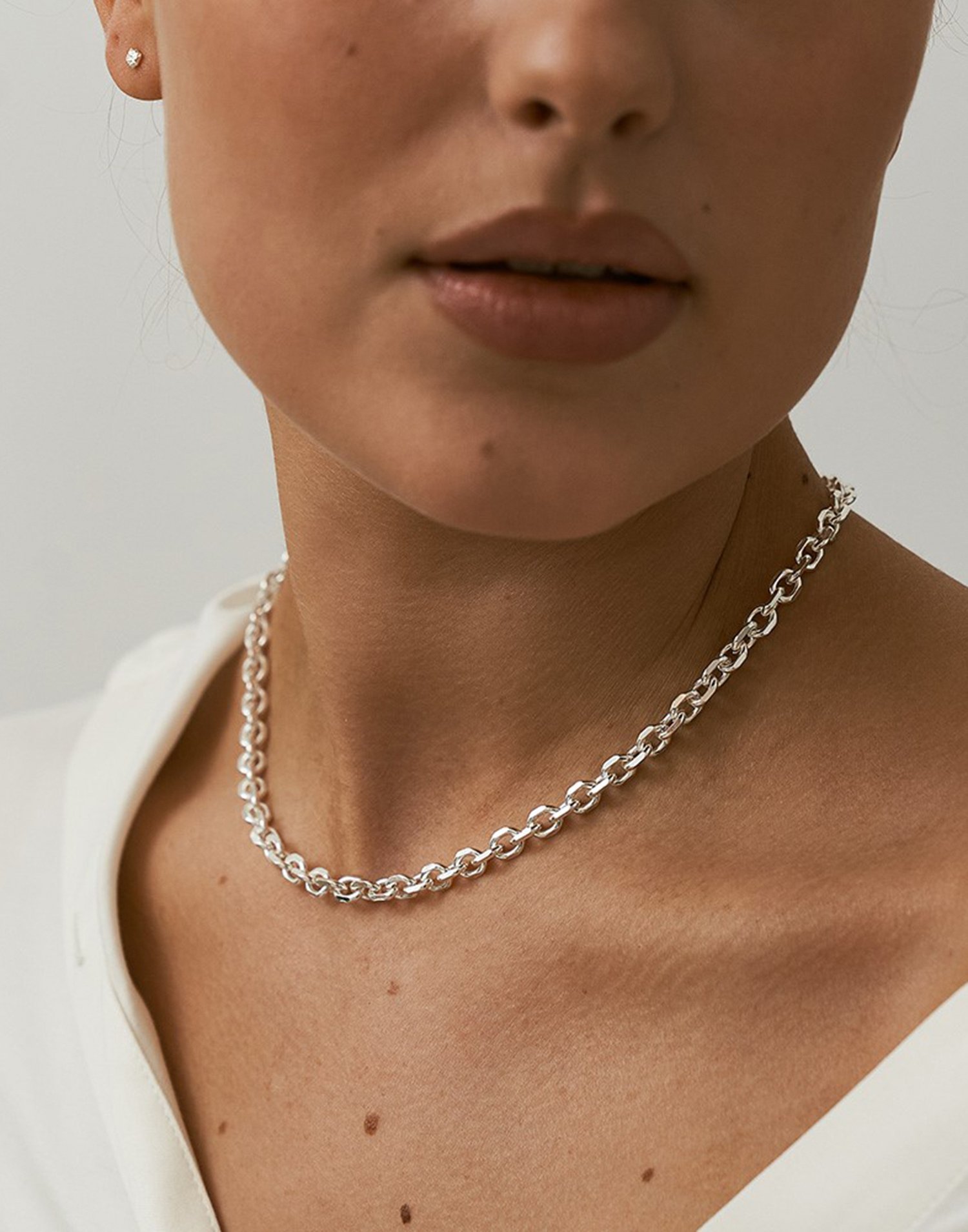 Köp Muli Collection Anchor Chain Necklace - Silver | Nelly.com