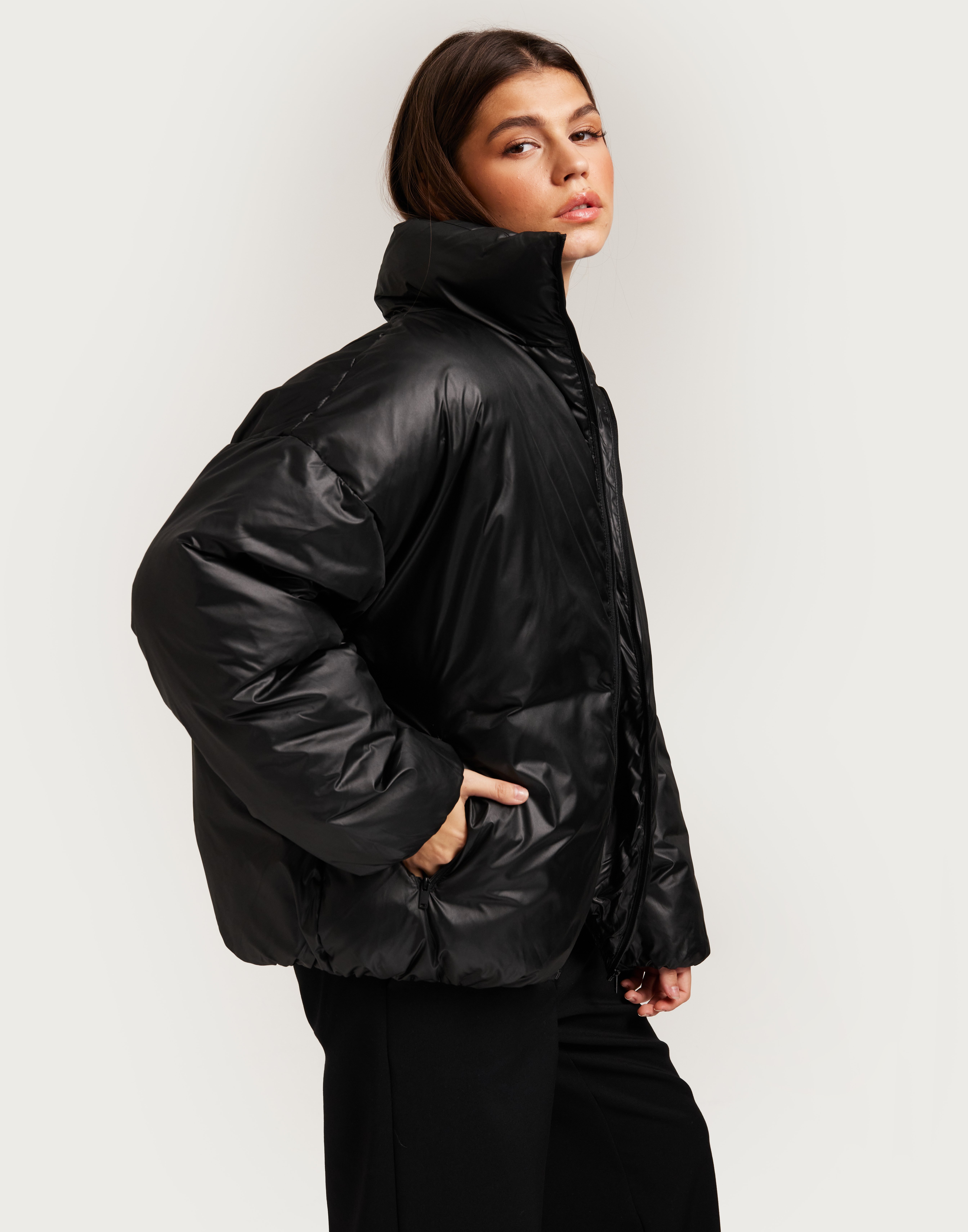 Köp Nelly Oversized Padded Jacket - Black | Nelly.com