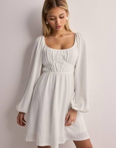 Köp Nelly Fine Detail Dress - White | Nelly.com