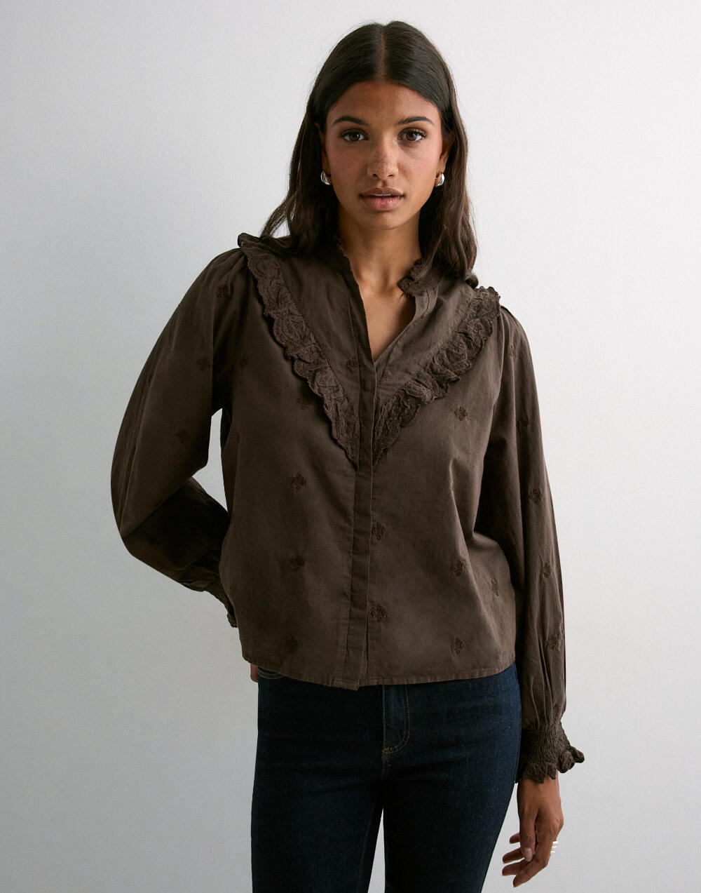 Buy Neo Noir Degas Blouse - Dark Brown | Nelly.com
