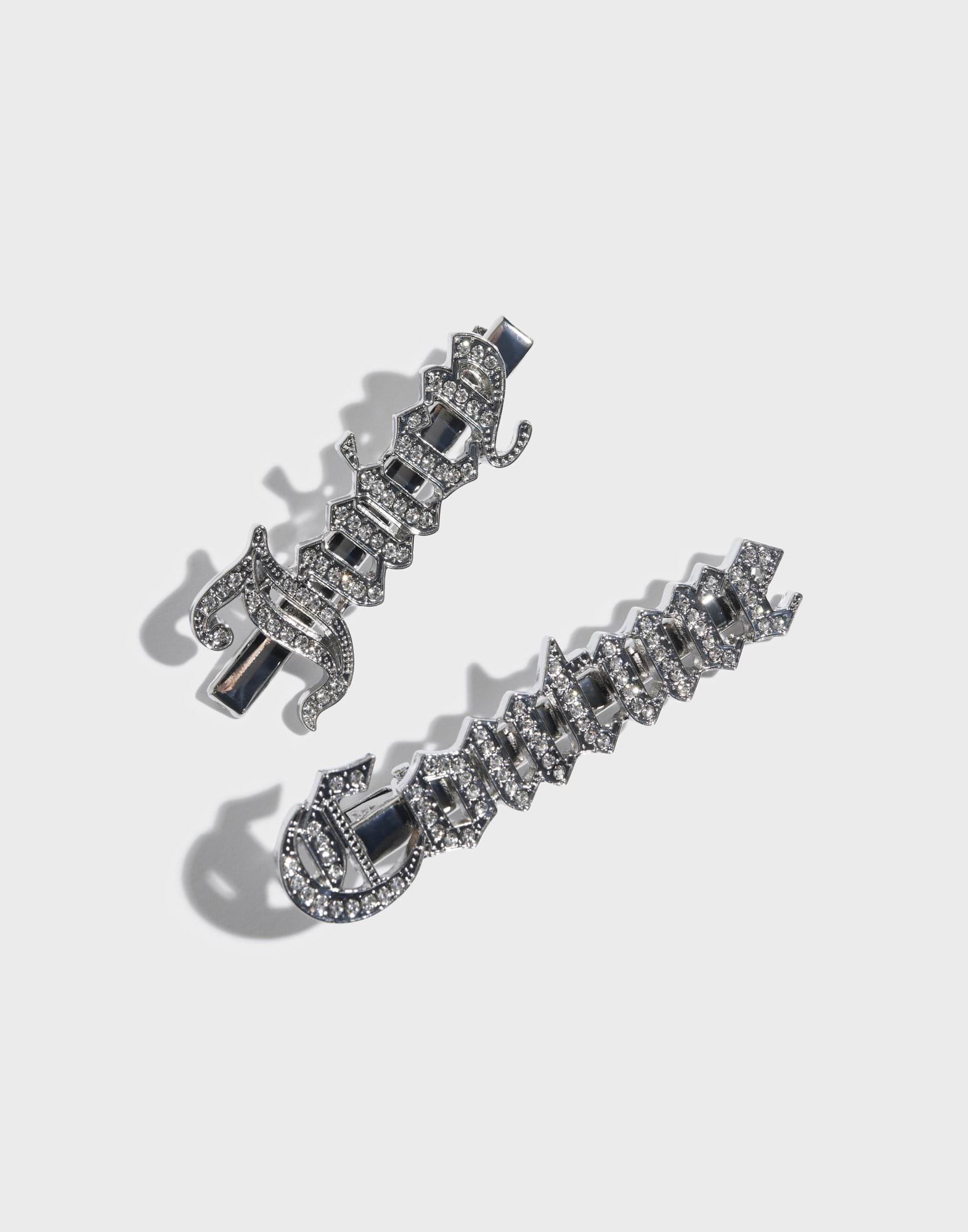 Buy Juicy Couture GOTHIC DIAMANTE HAIR SLIDE - Silver | Nelly.com