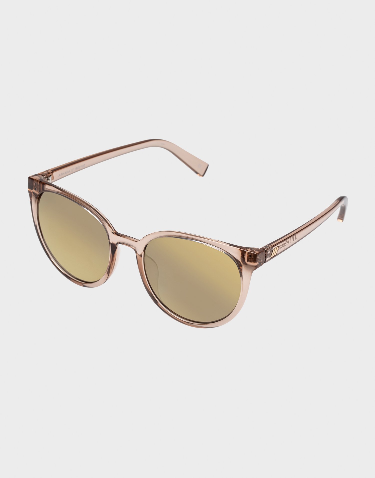 Round Sunglasses Le Specs Armada Stone Le Specs Armada Round Sunglasses ...