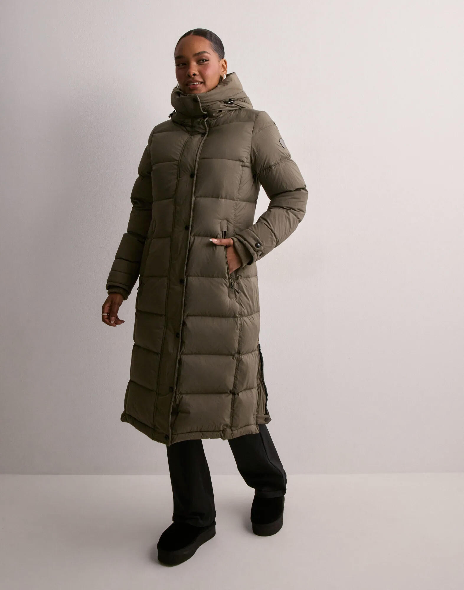 Buy ROCKANDBLUE Falcon Coat - Mud | Nelly.com