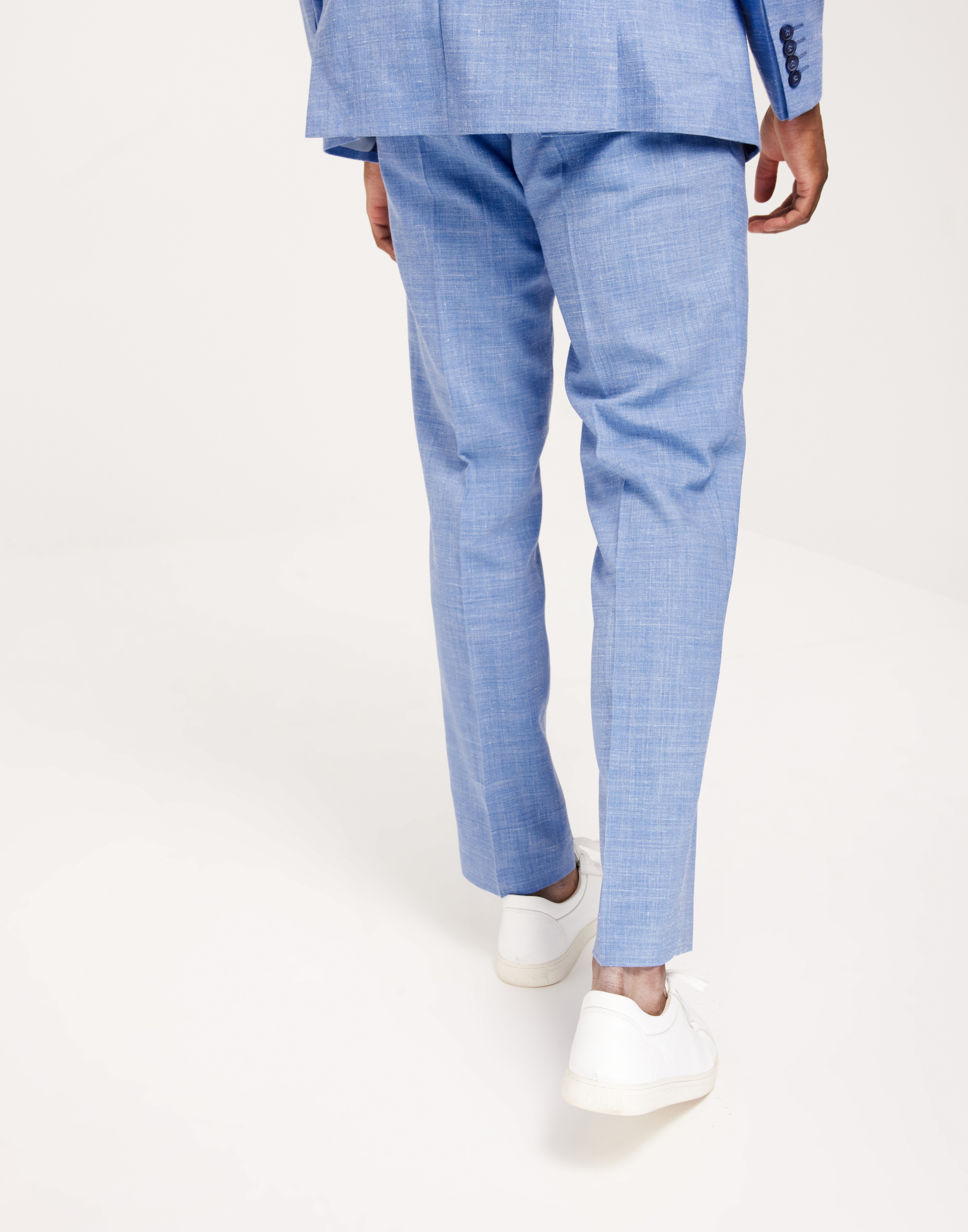 Köp Selected Men SLHSLIM-OASIS LINEN TRS NOOS - Light Blue | NLYMAN