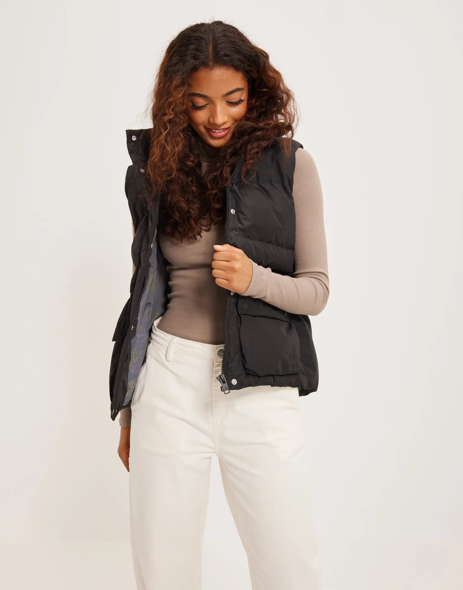 Buy JJXX JXCARLA NOTE PUFFER VEST SN - Black | Nelly.com
