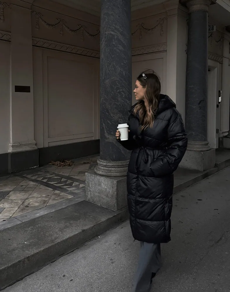 Köp Nelly Long Puffer Coat - Black | Nelly.com