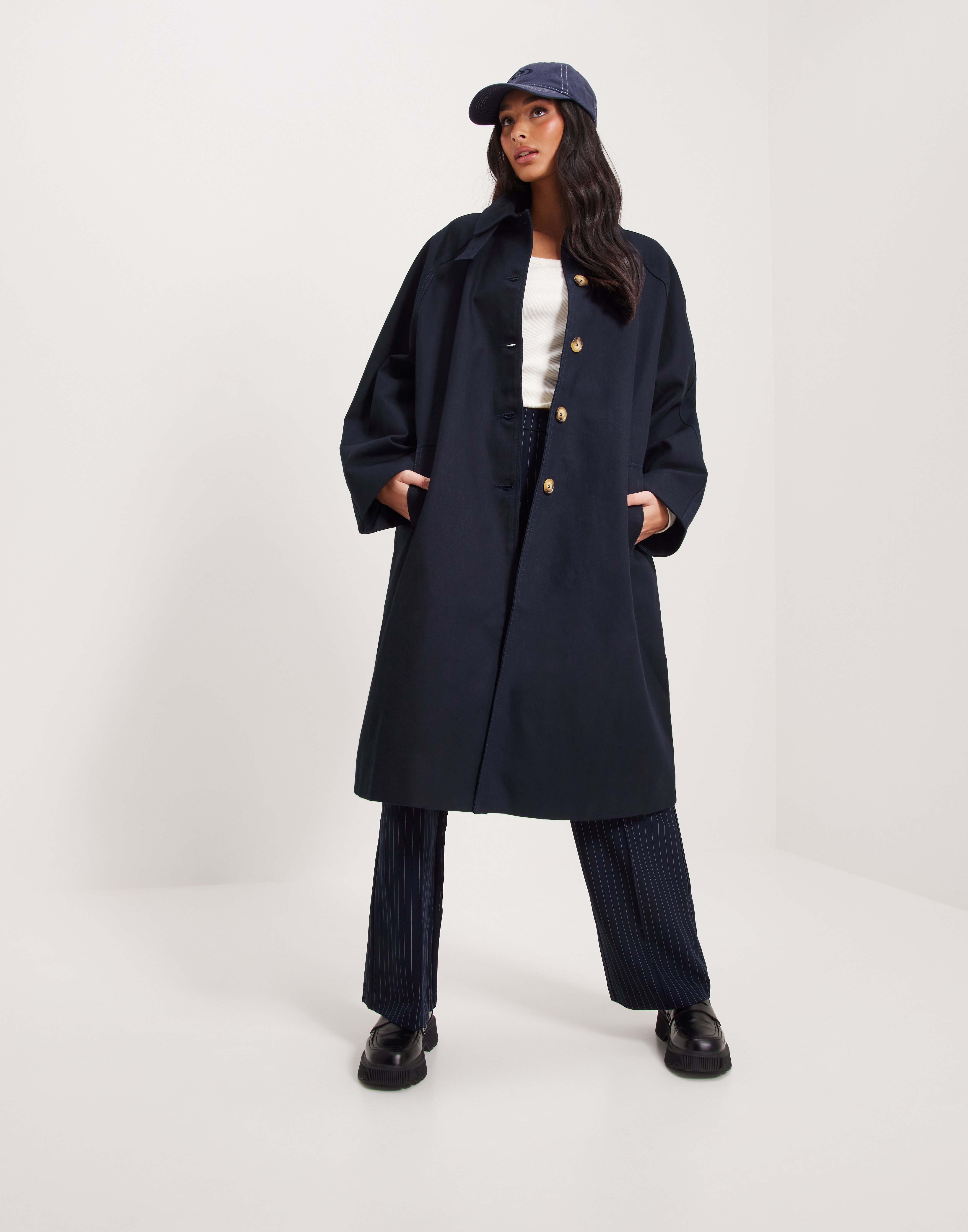 Buy Mads Nørgaard Heavy Twill Jyron Coat - Deep Well | Nelly.com