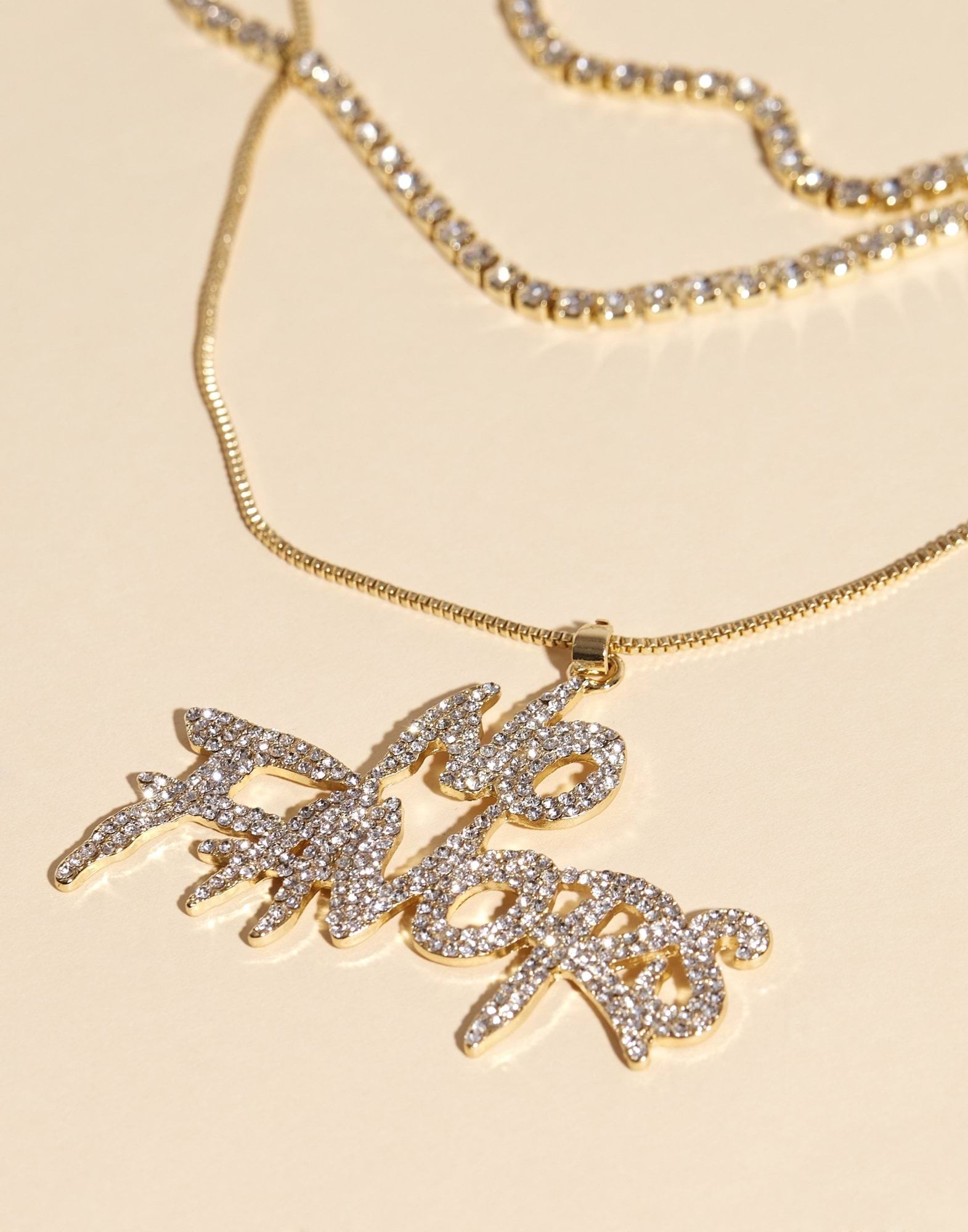 Köp Nelly No Favors Necklace - Gold | Nelly.com