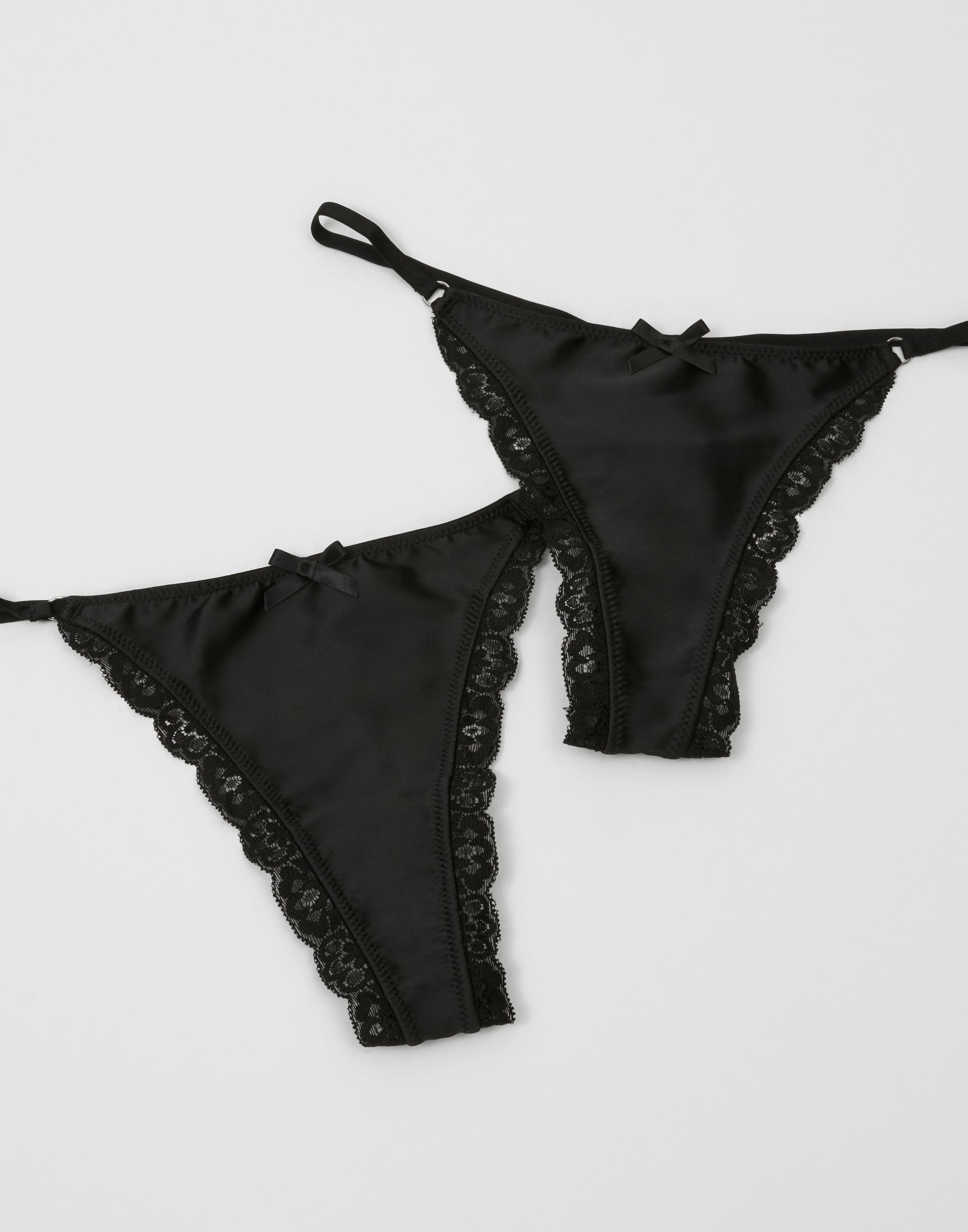Buy Nelly Loveable 2-Pack Thong - Black | Nelly.com