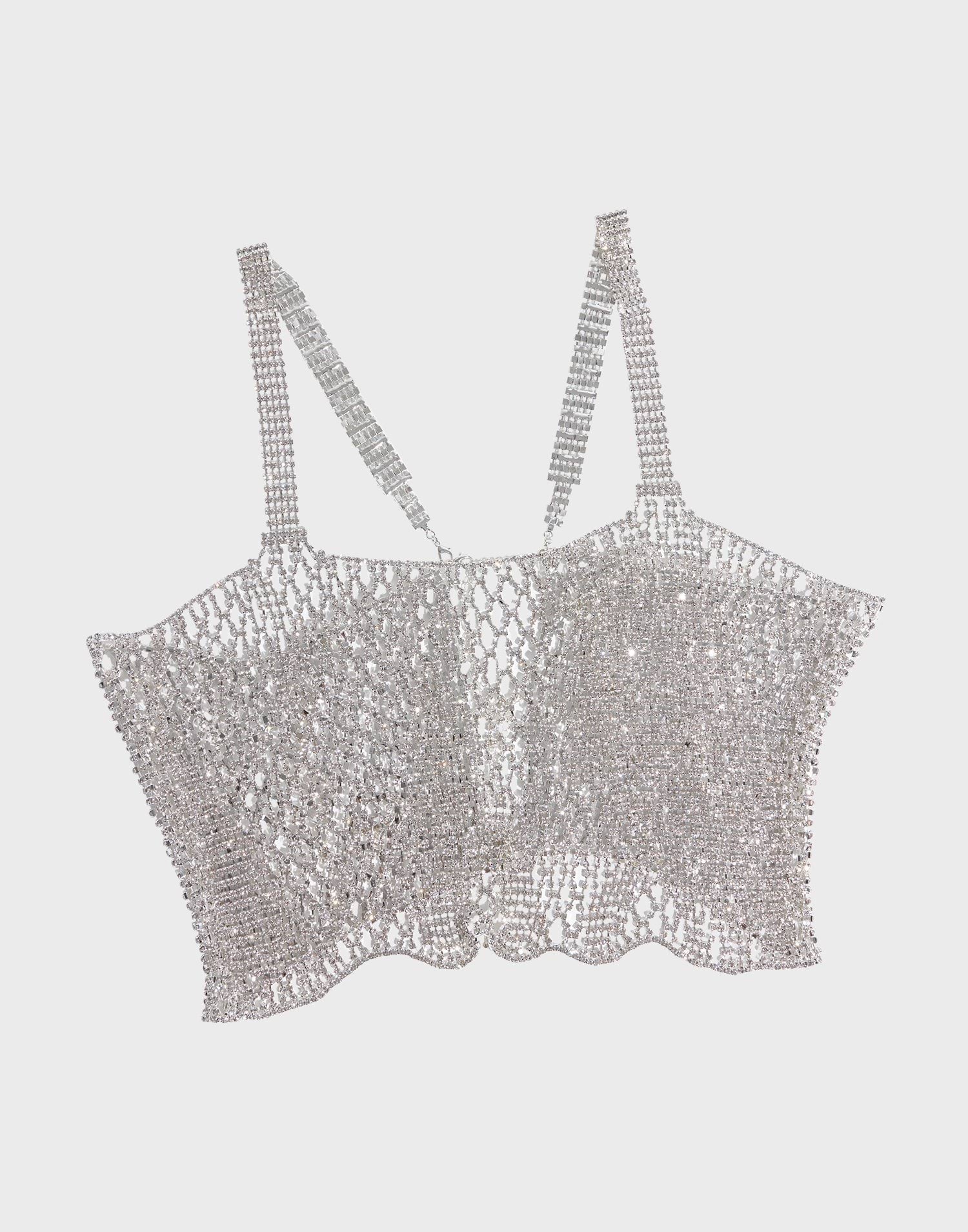 Osta Bluebella Elsa Diamond Lattice Cami - Silver | Nelly.com
