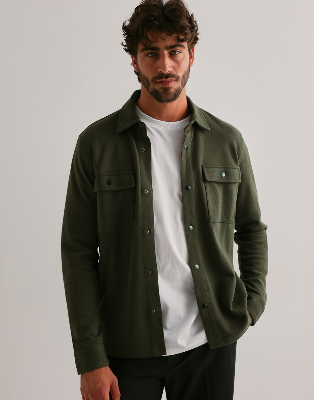 Köp Selected Men SLHJACKIE SWEAT JACKET NOOS - Forest Night | NLYMAN