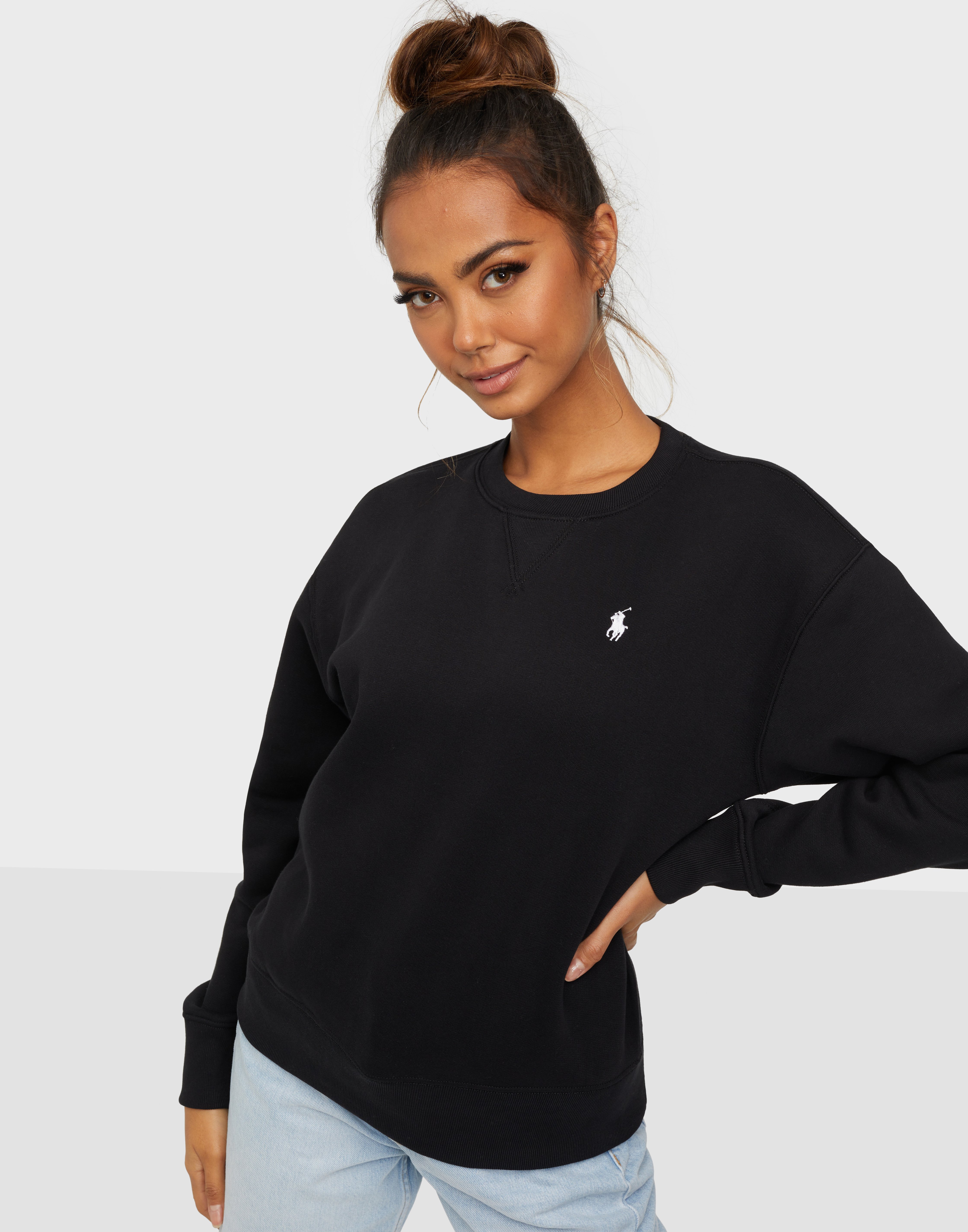Buy Polo Ralph Lauren LS PO-LONG SLEEVE-KNIT - Black | Nelly.com