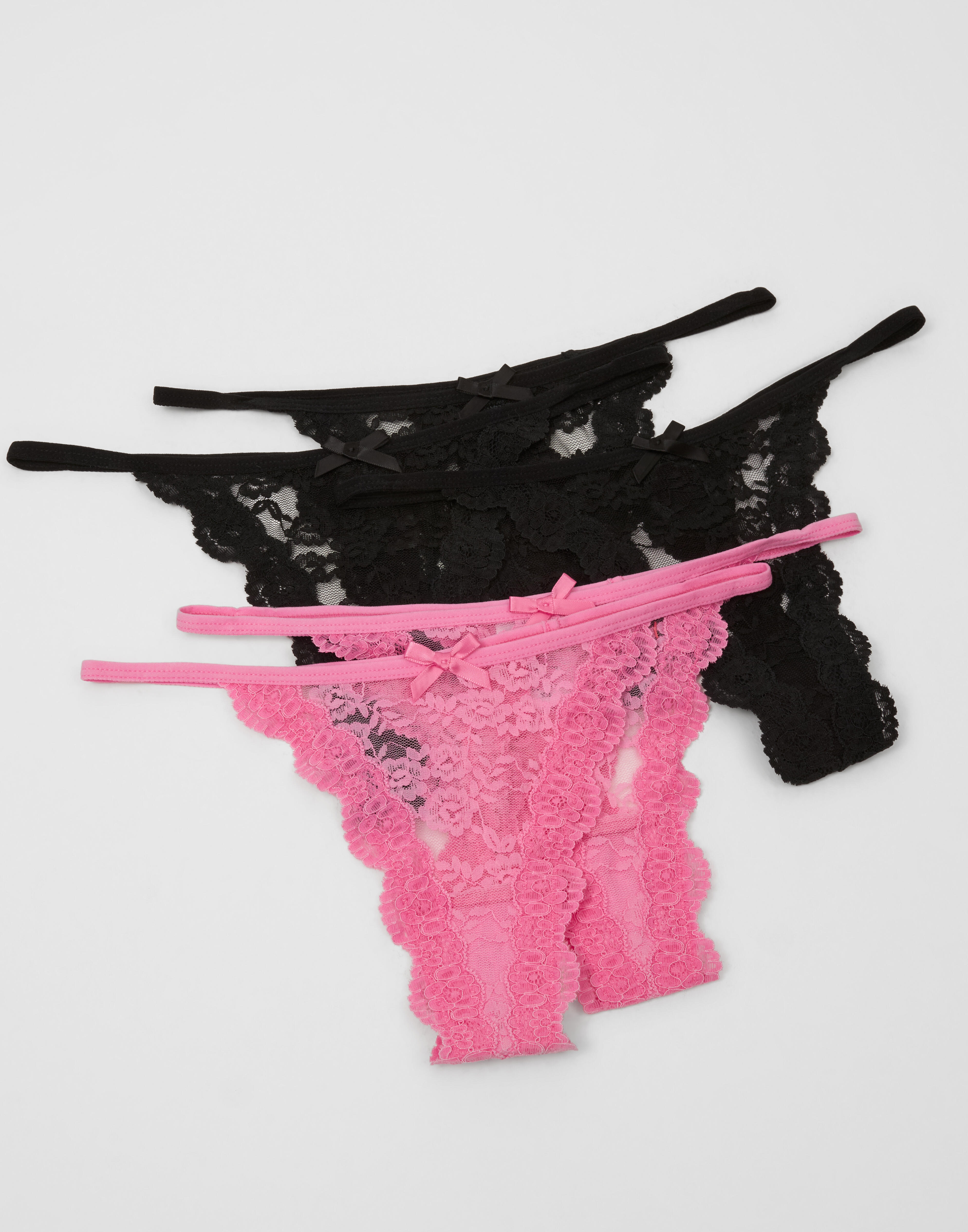 Kjøp Nelly Adorable 5-Pack Thong - Black/Pink | Nelly.com
