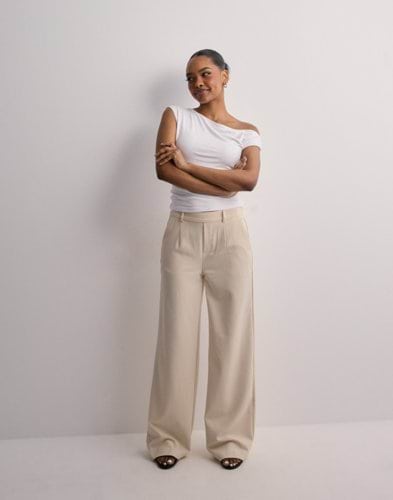 Buy OBJECT OBJLISA WIDE PANT NOOS - Sandshell | Nelly.com