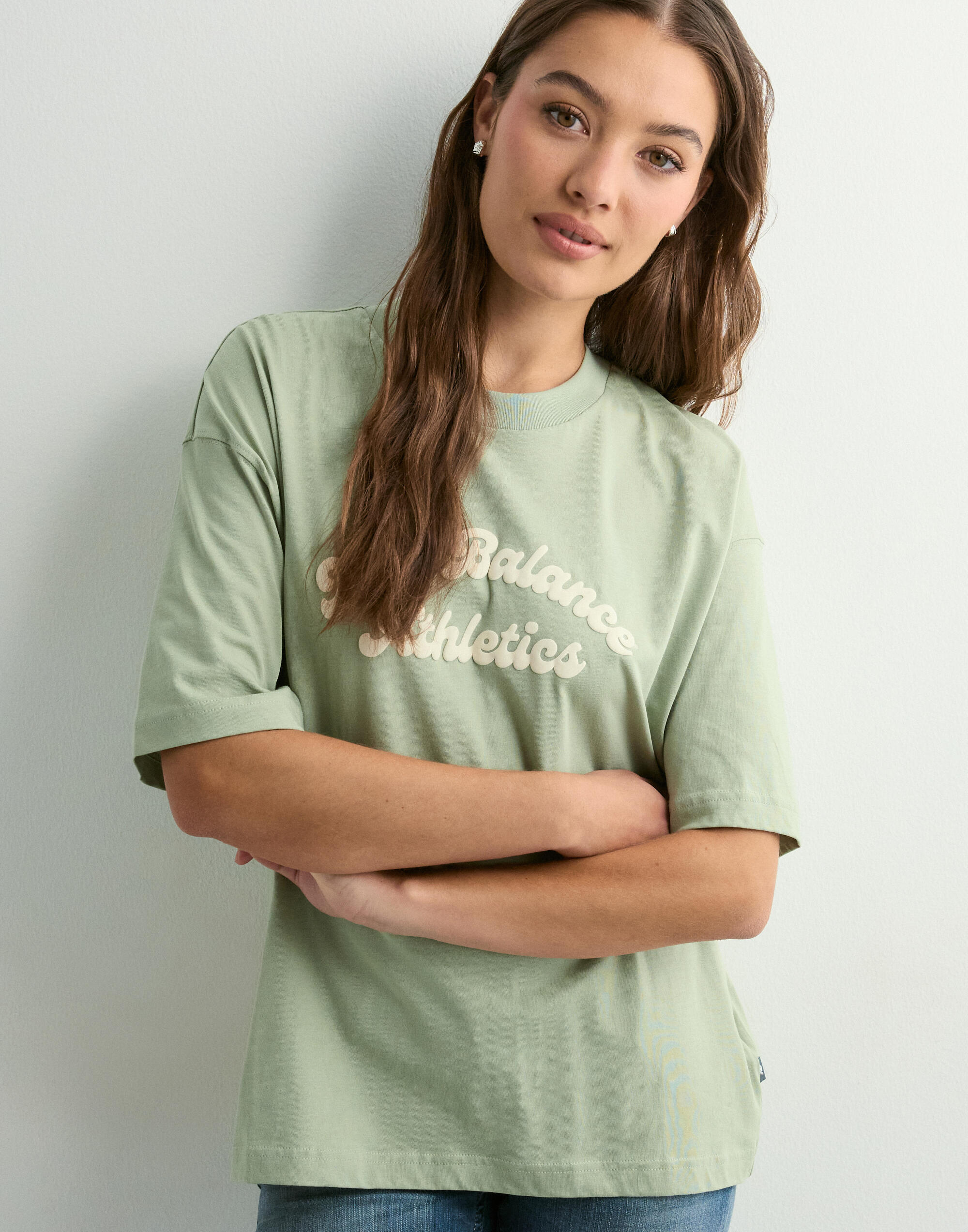 Buy New Balance Linear Heritage Oversized T-Shirt - 5B31 | Nelly.com