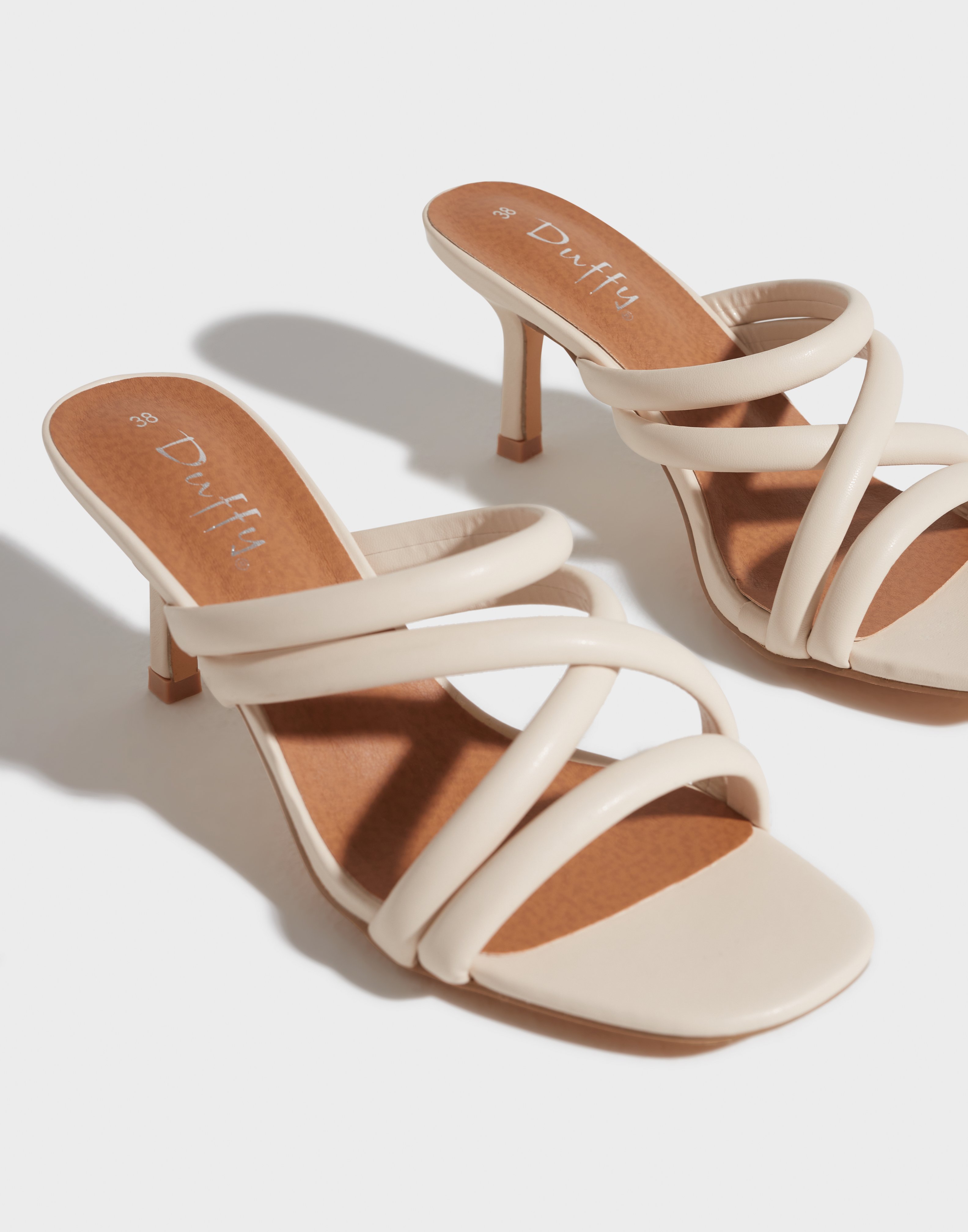 Buy Duffy Strap Heel - Beige | Nelly.com