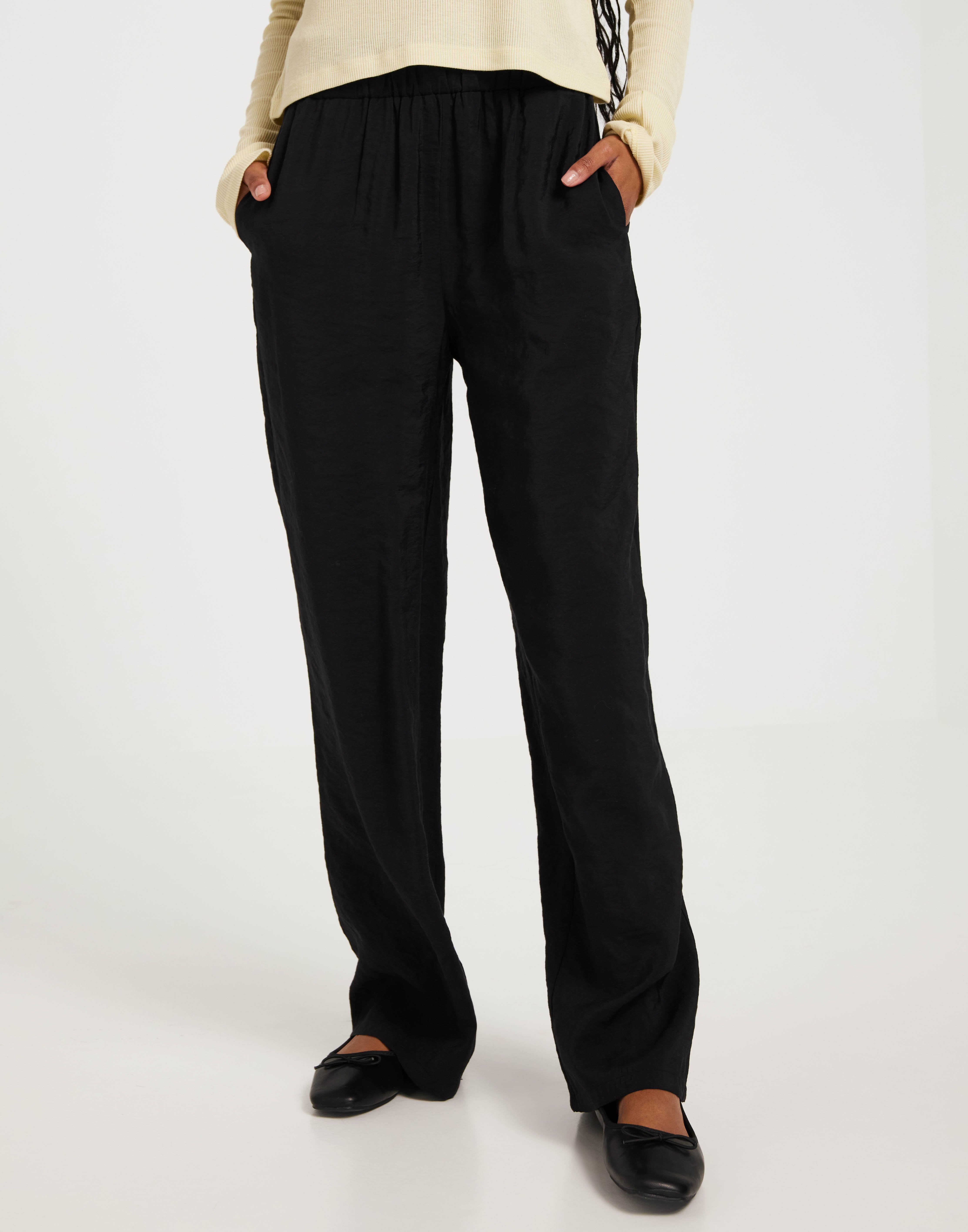 Buy Vero Moda VMQUEENY LONG PANTS WVN GA - Black | Nelly.com