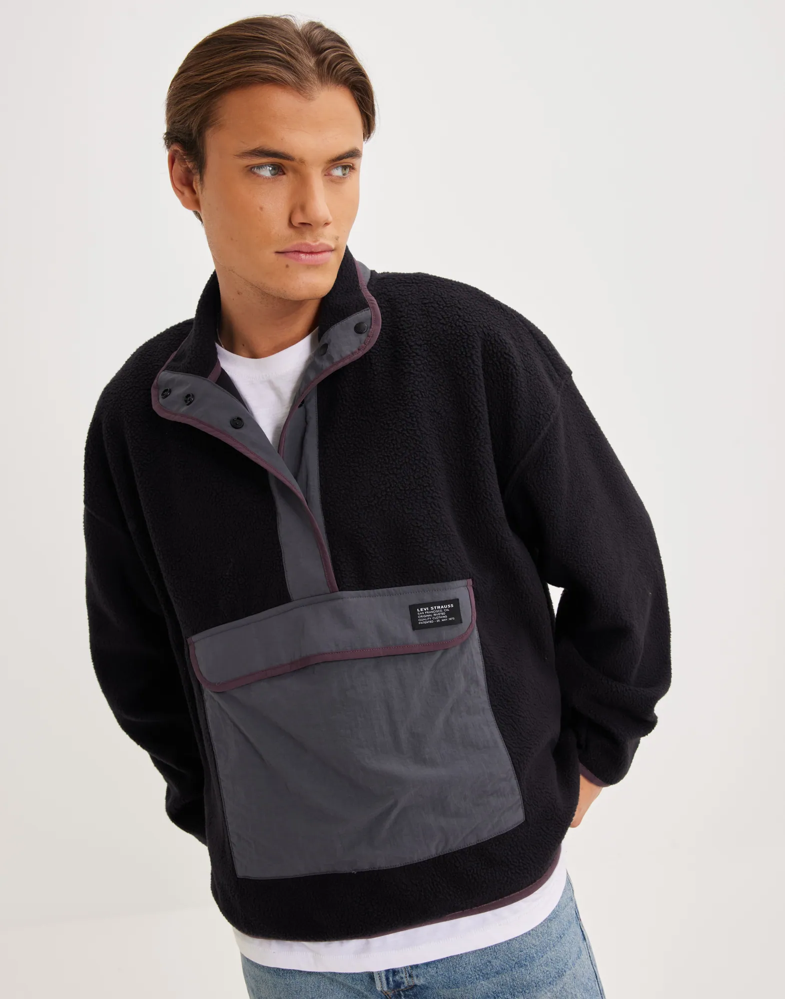 Köp Levi's POLAR FLEECE MOCK NECK ARCTIC - Multicolour | NLYMAN