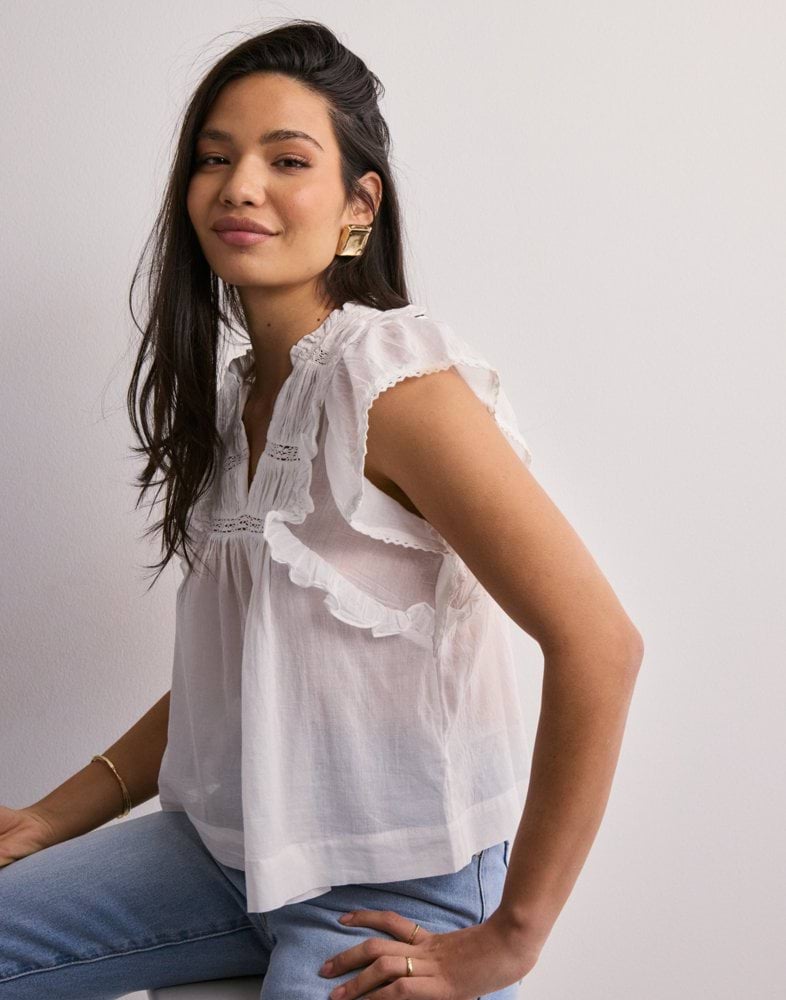 Kjøp Neo Noir Jayla S Voile Top - White | Nelly.com