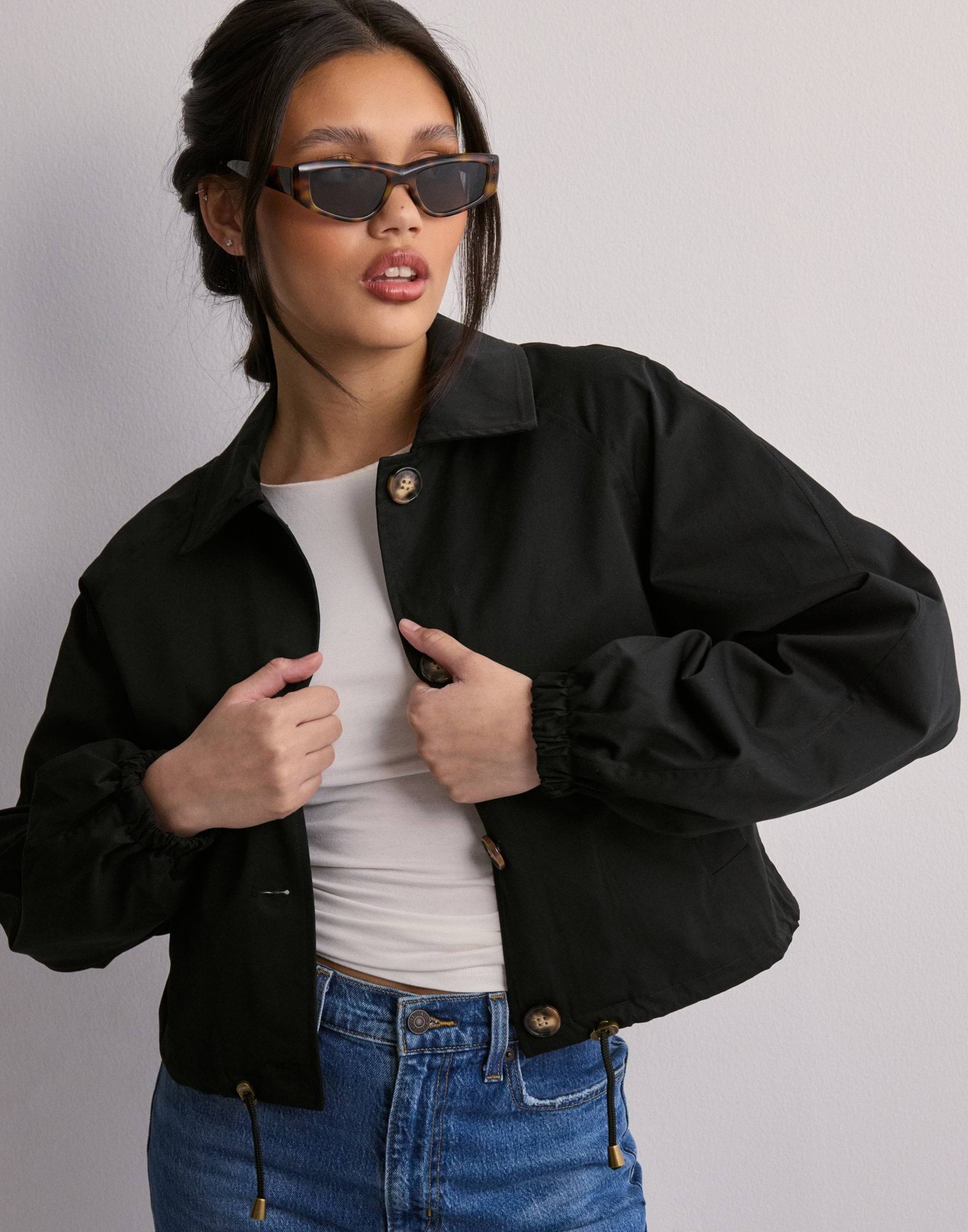 Osta Only ONLEJA ORCHID JACKET CC OTW - Black | Nelly.com