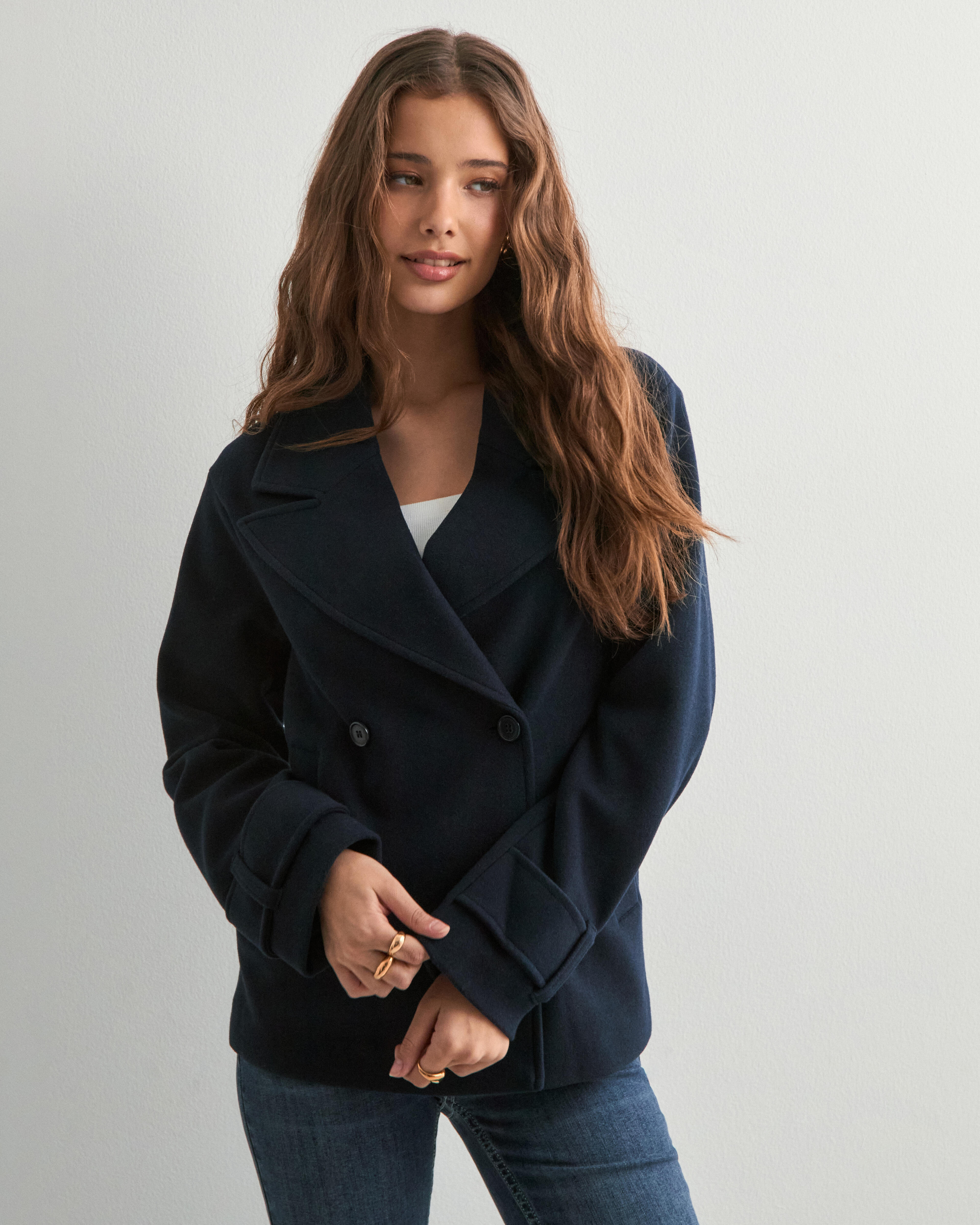 Buy Nelly Warm Peacoat - Dark Blue | Nelly.com