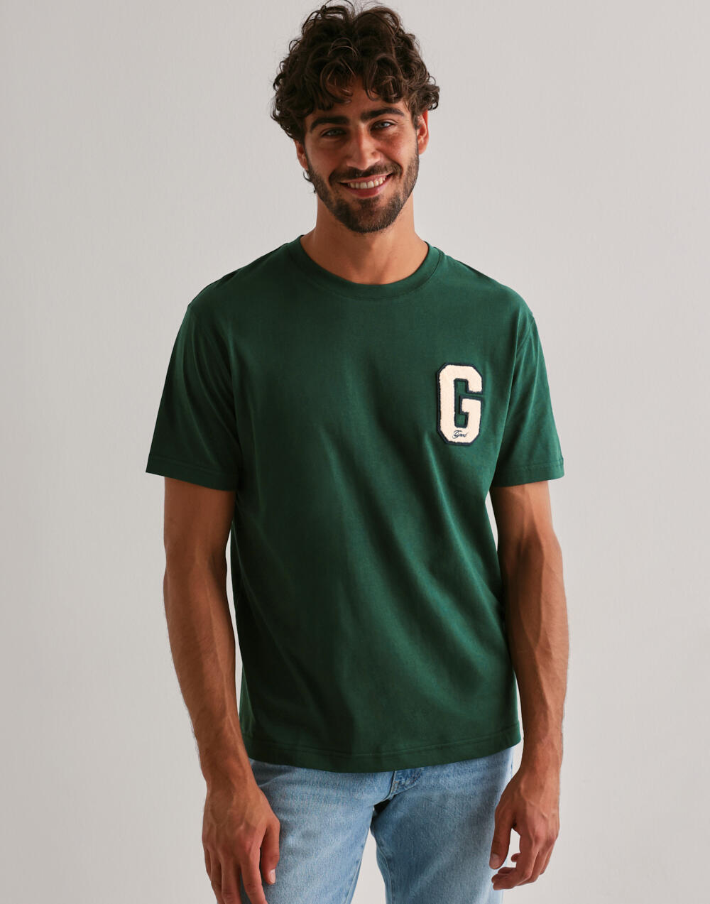 Köp Gant G BADGE SS T-SHIRT - Green | NLYMAN