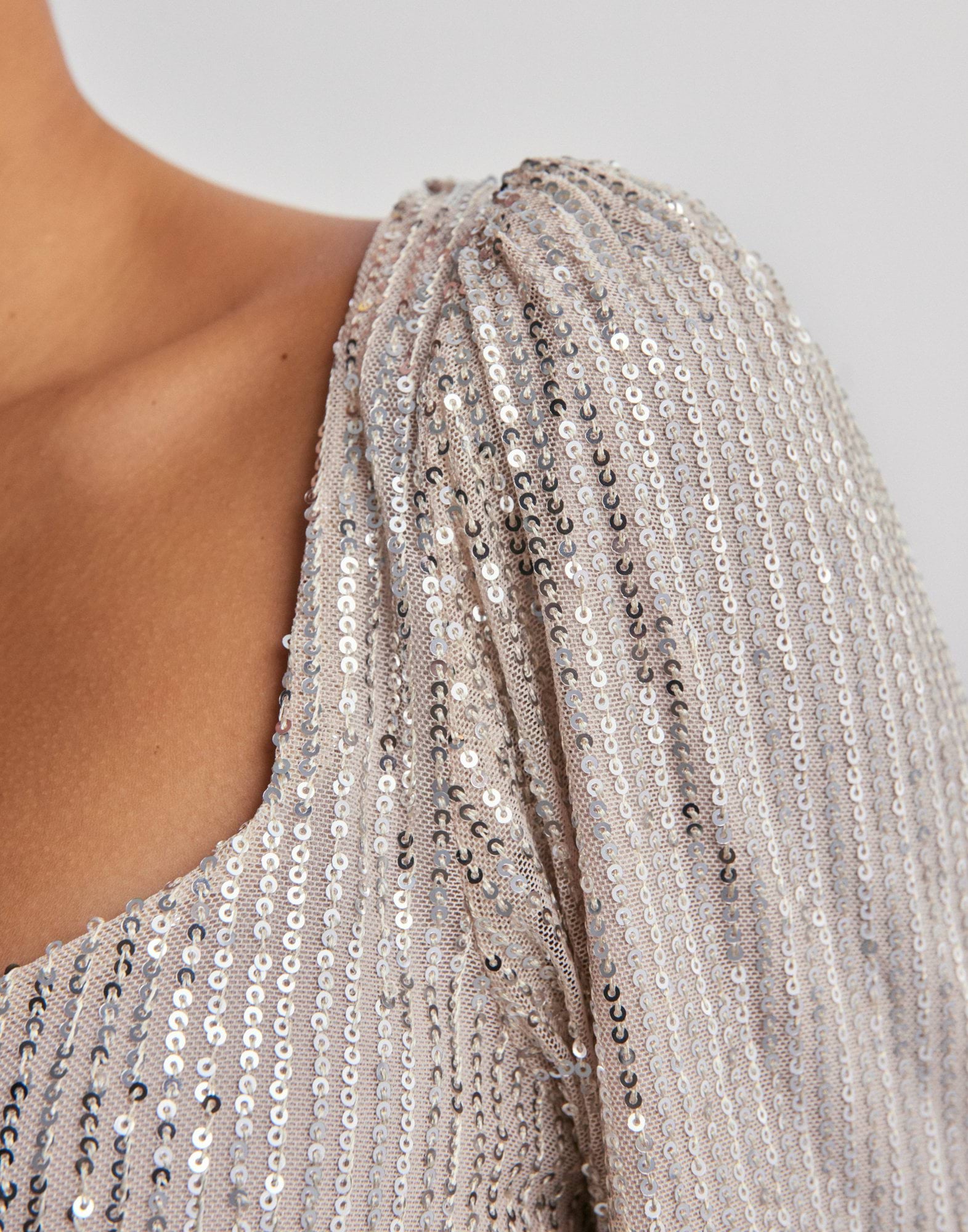 Köp Nelly Sparkle Heart Shaped Top - Champagne | Nelly.com