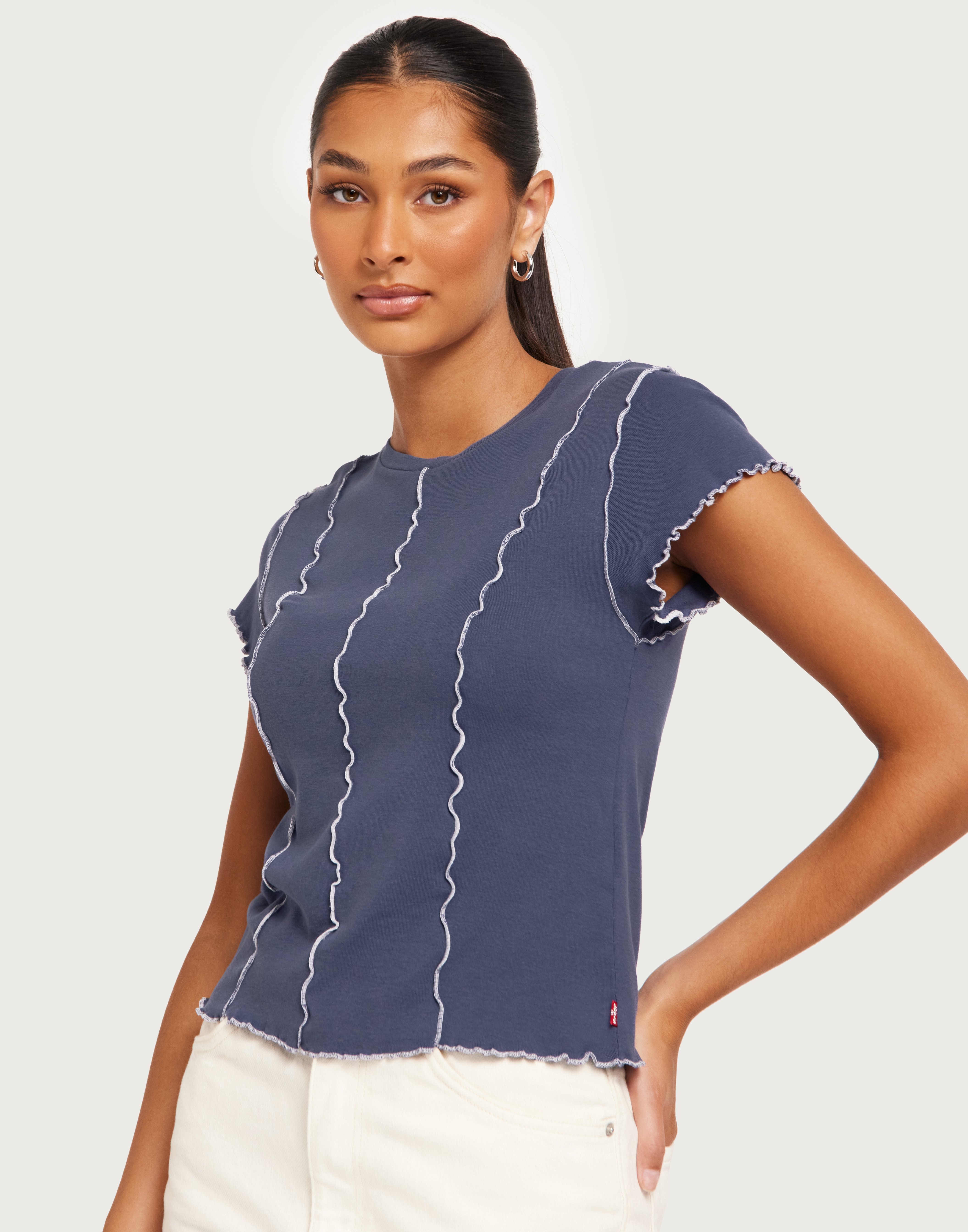 Buy Levi's INSIDE OUT SEAMED TEE - Blue | Nelly.com