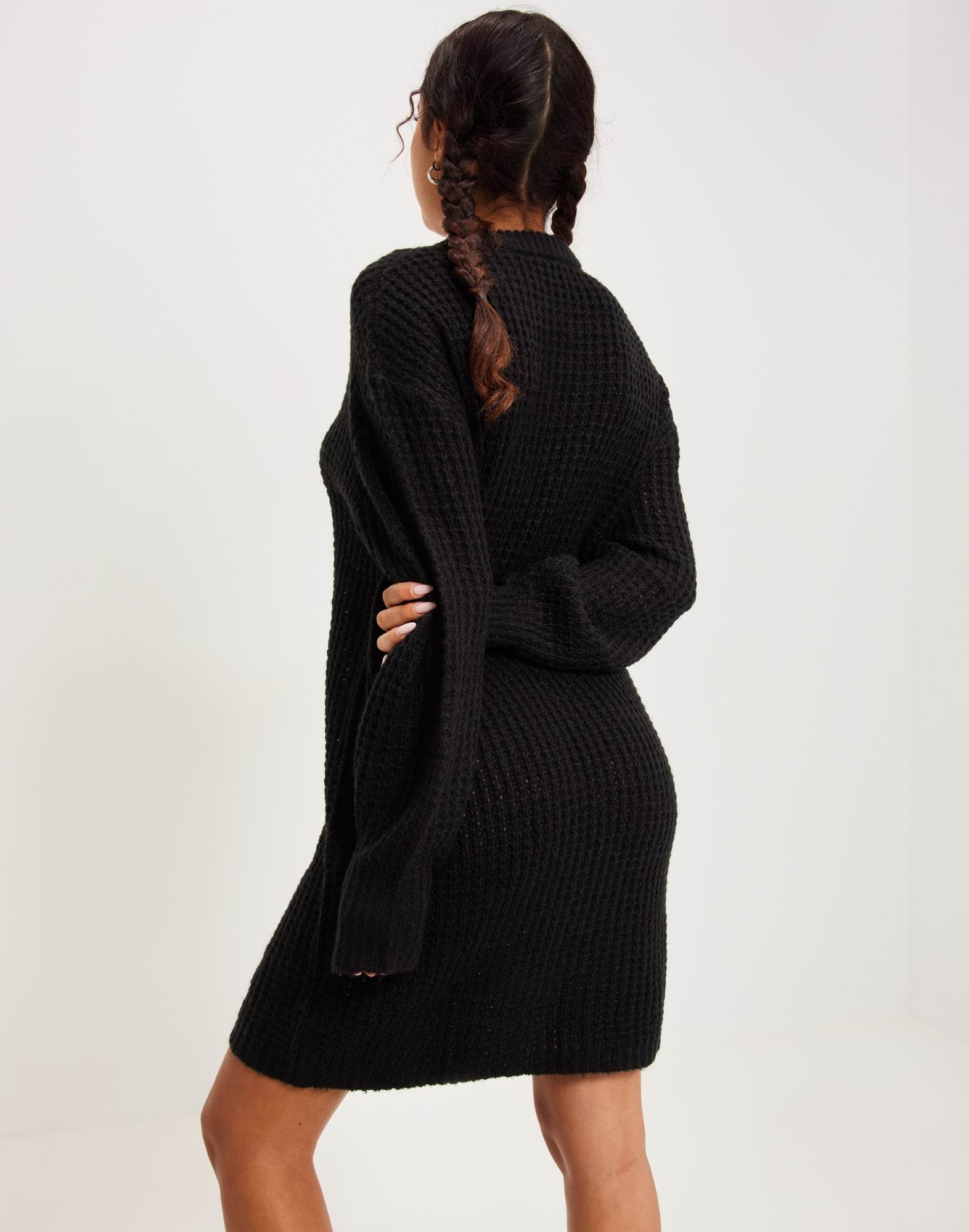 Osta JJXX JXFILIPA OPEN KNIT DRESS SN - Black | Nelly.com