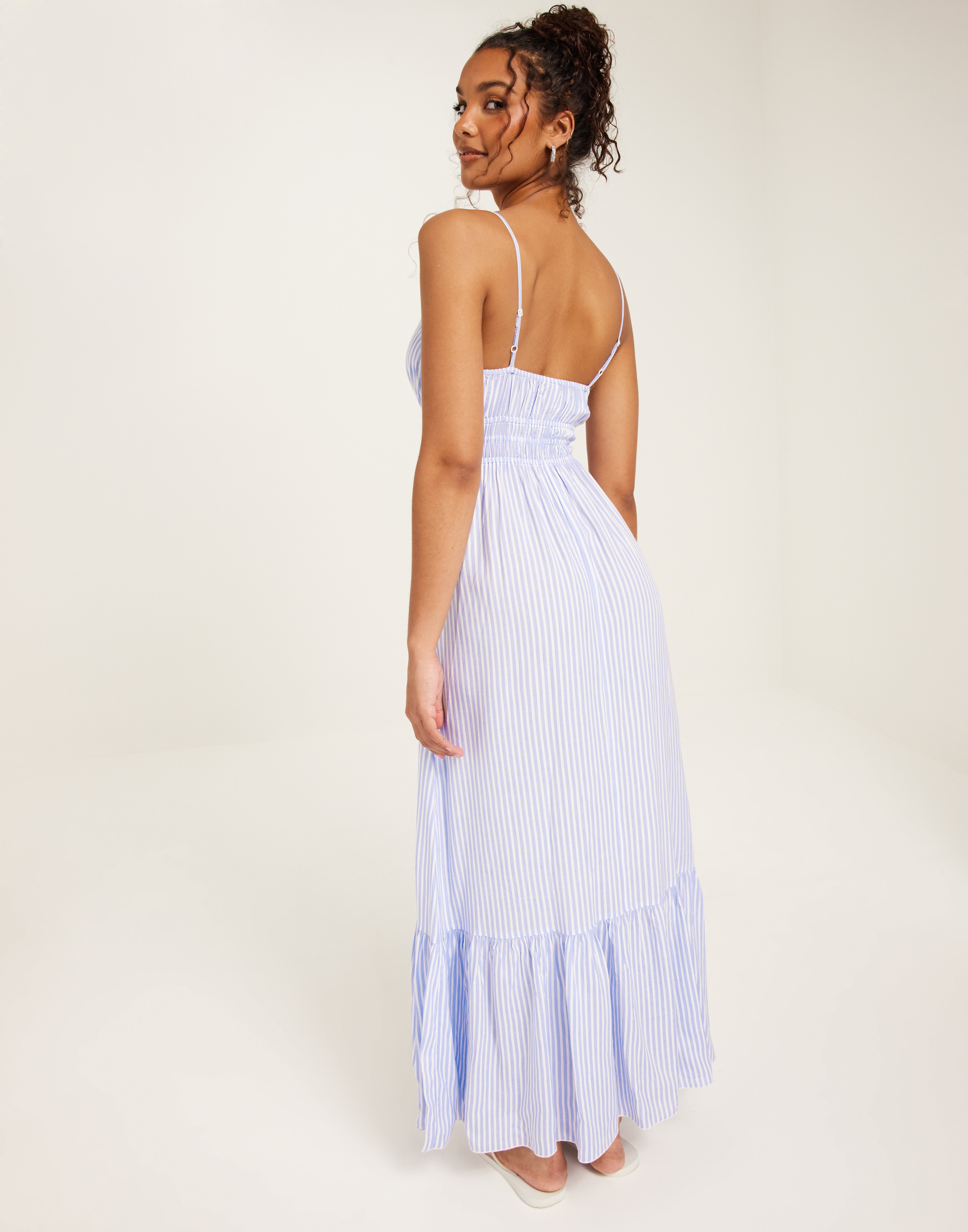 Köp Nelly Summer Day Dress - Blue/White | Nelly.com