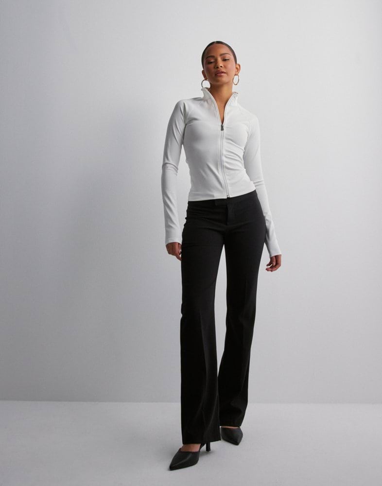 Kjøp Nelly Full Zip Top - White | Nelly.com