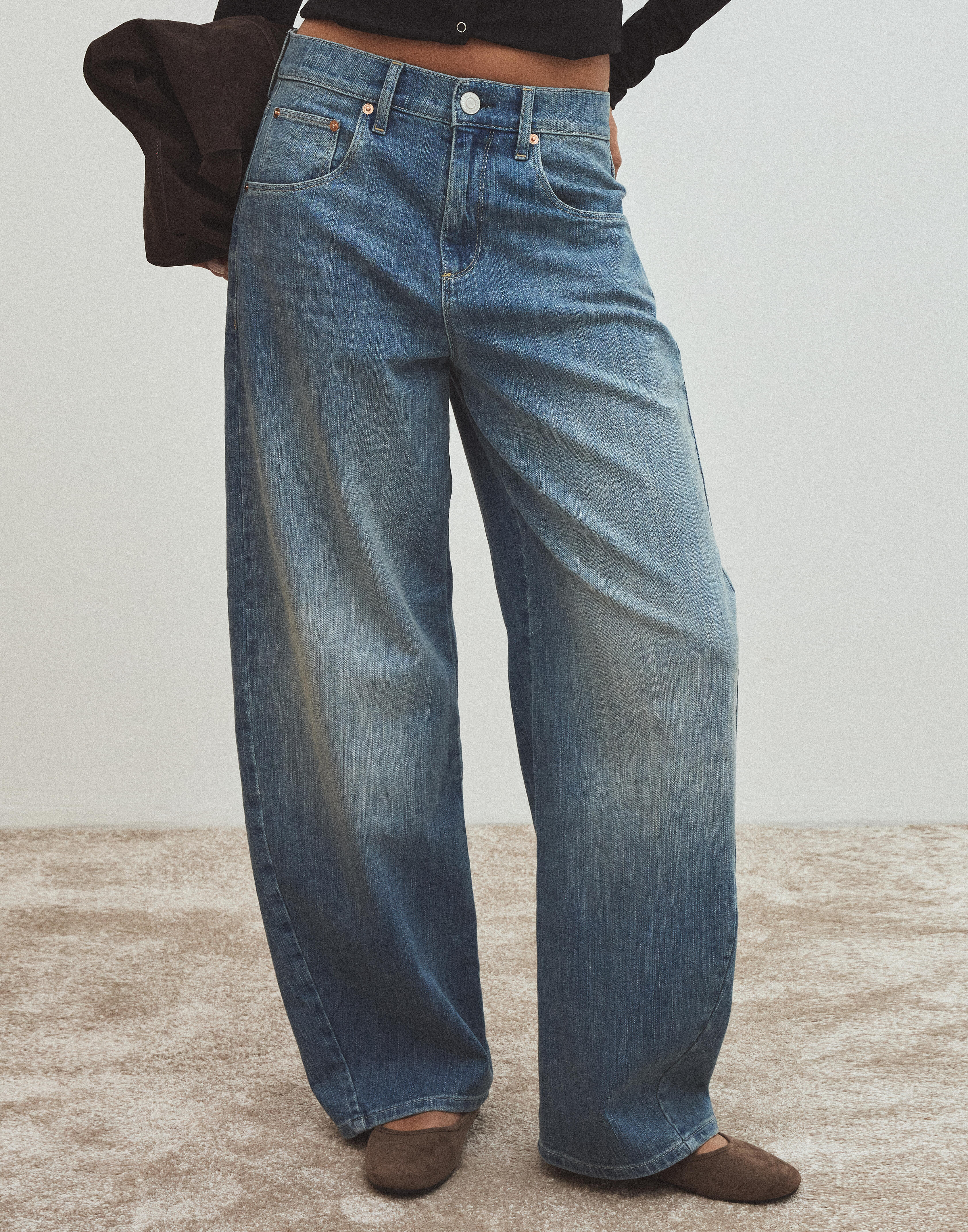 Buy Nelly Twisted Barrel Buckle Jeans - Denim Blue | Nelly.com