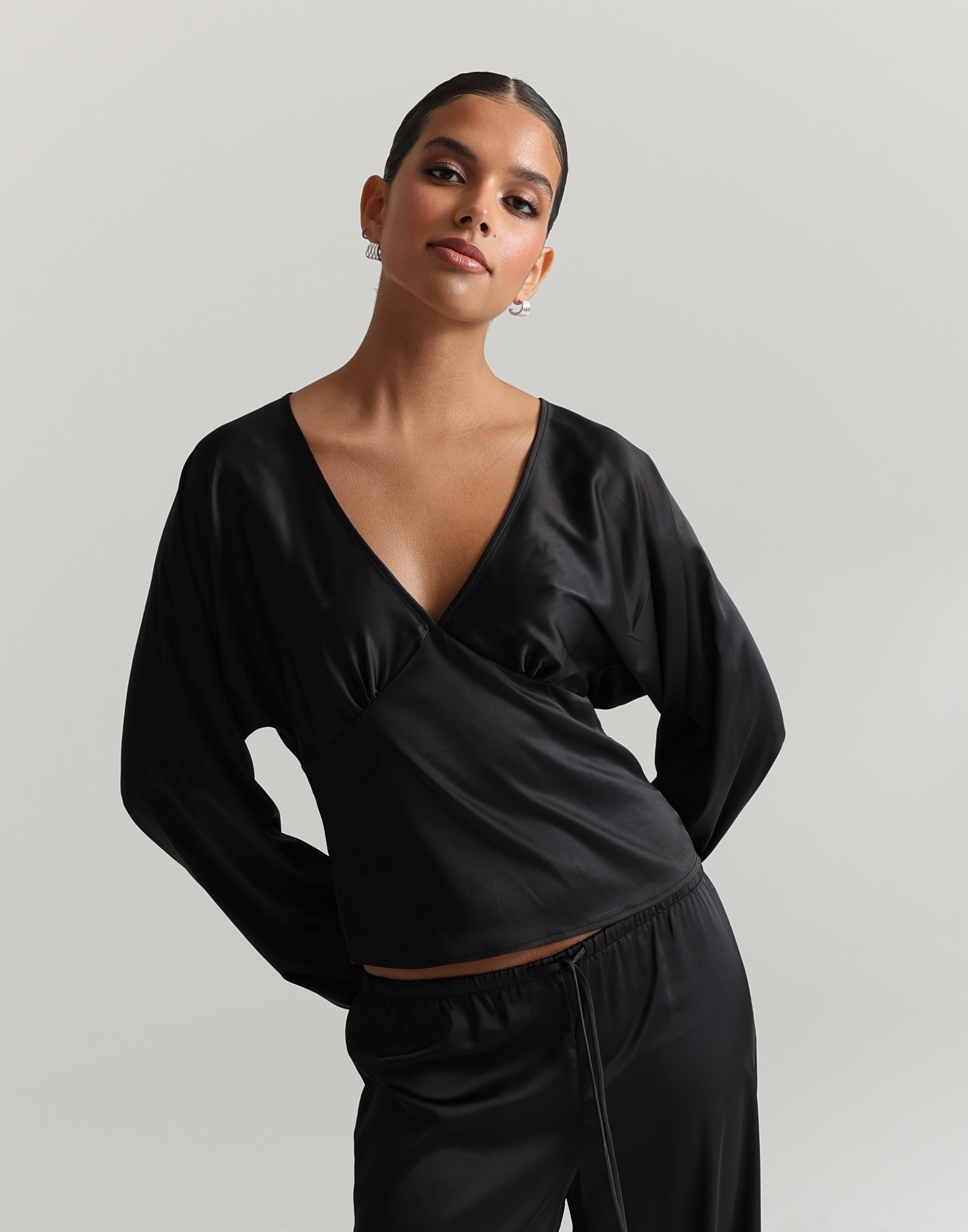 Buy Nelly Bow Detail Blouse - Black | Nelly.com
