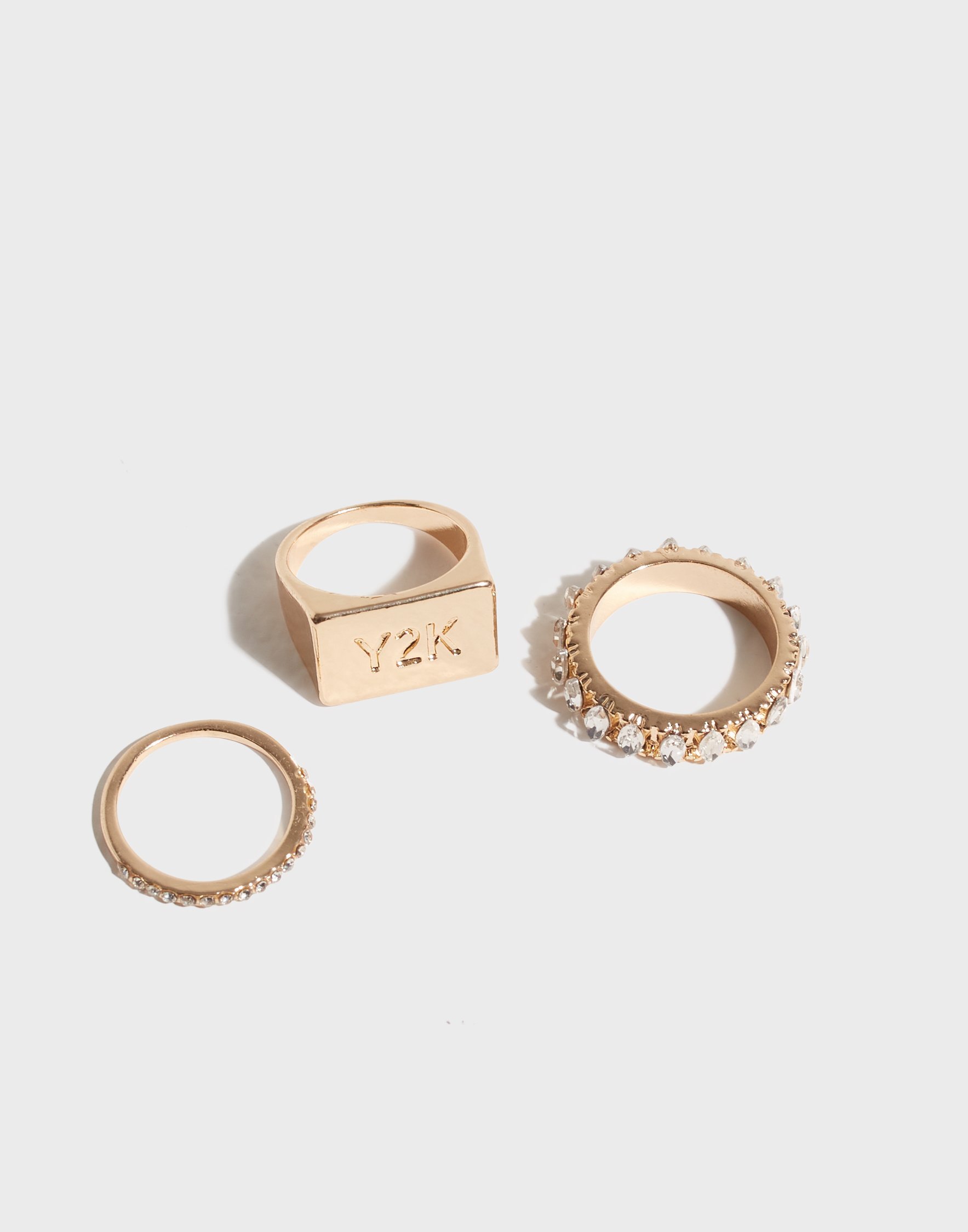 Köp Nelly Y2K Rings - Gold | Nelly.com