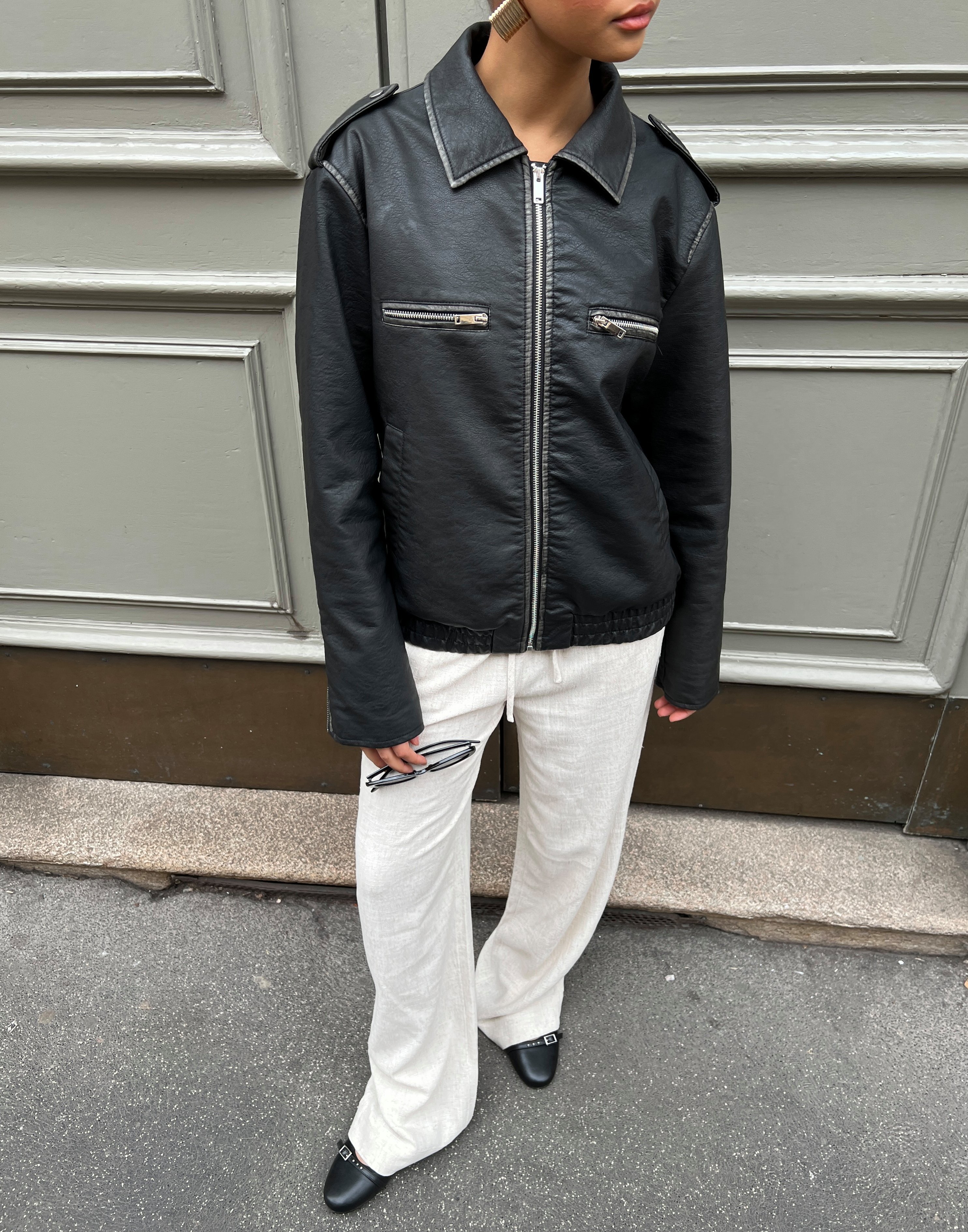 Köp Nelly Soft Zip PU Jacket - Black | Nelly.com