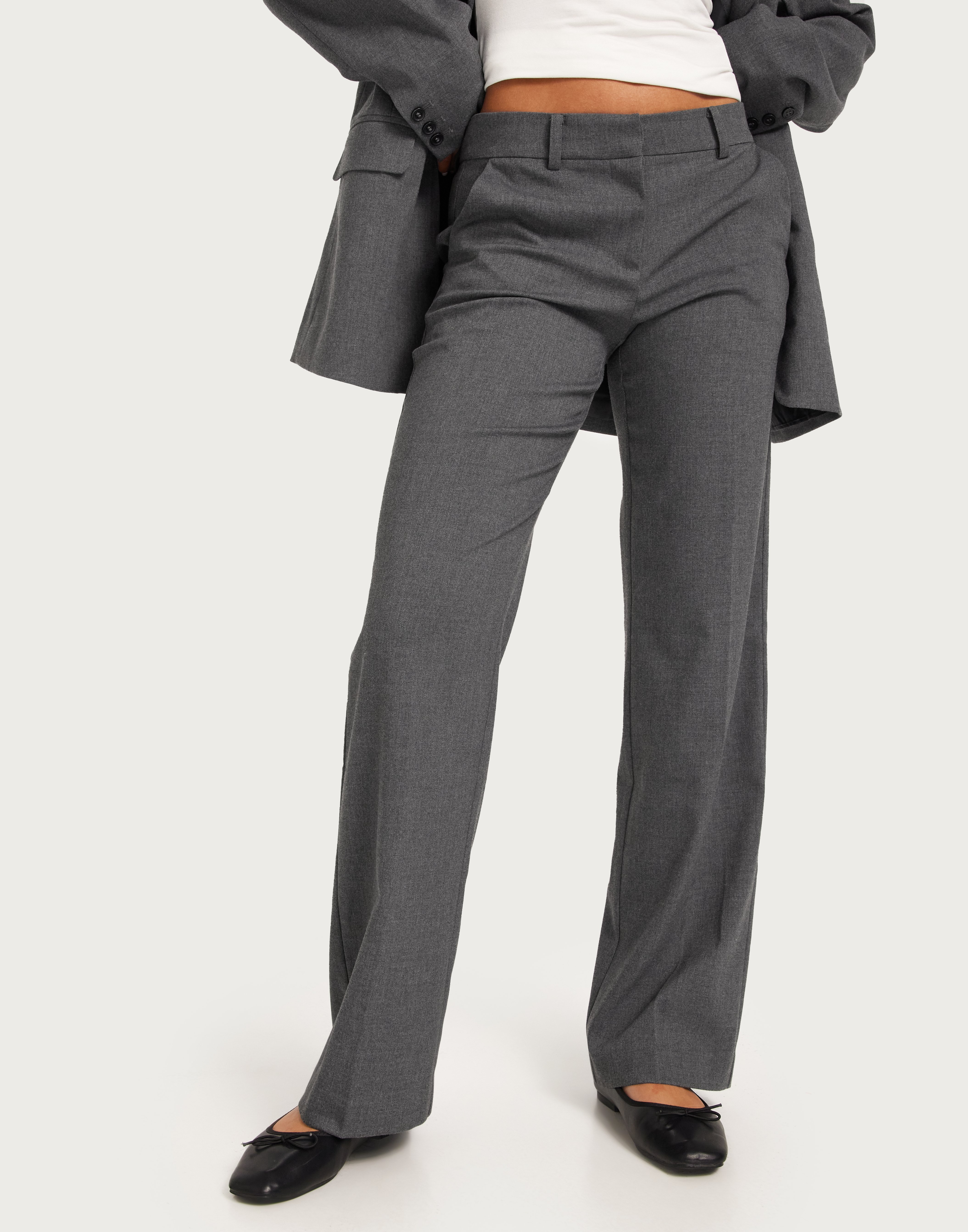 Buy Nelly Low Waist Dressed Pants - Dark Grey | Nelly.com