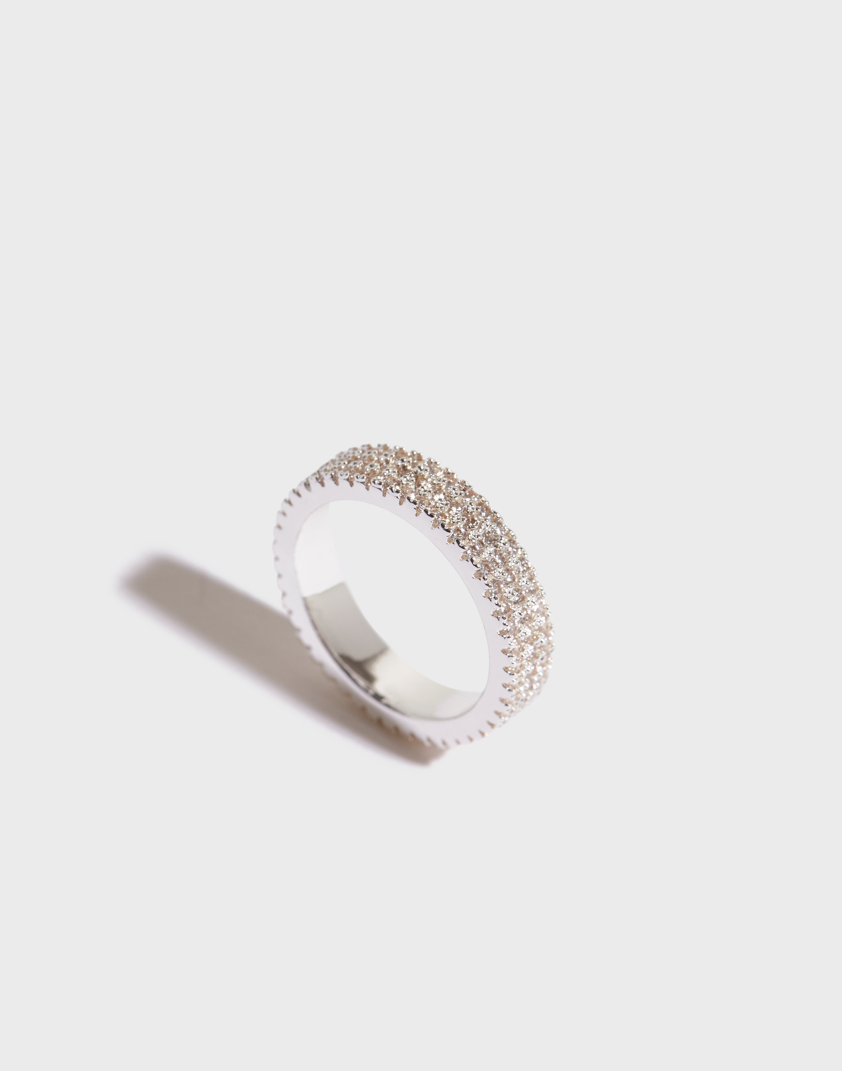 Buy Muli Collection Iconic Triple Pave Ring - Silver | Nelly.com