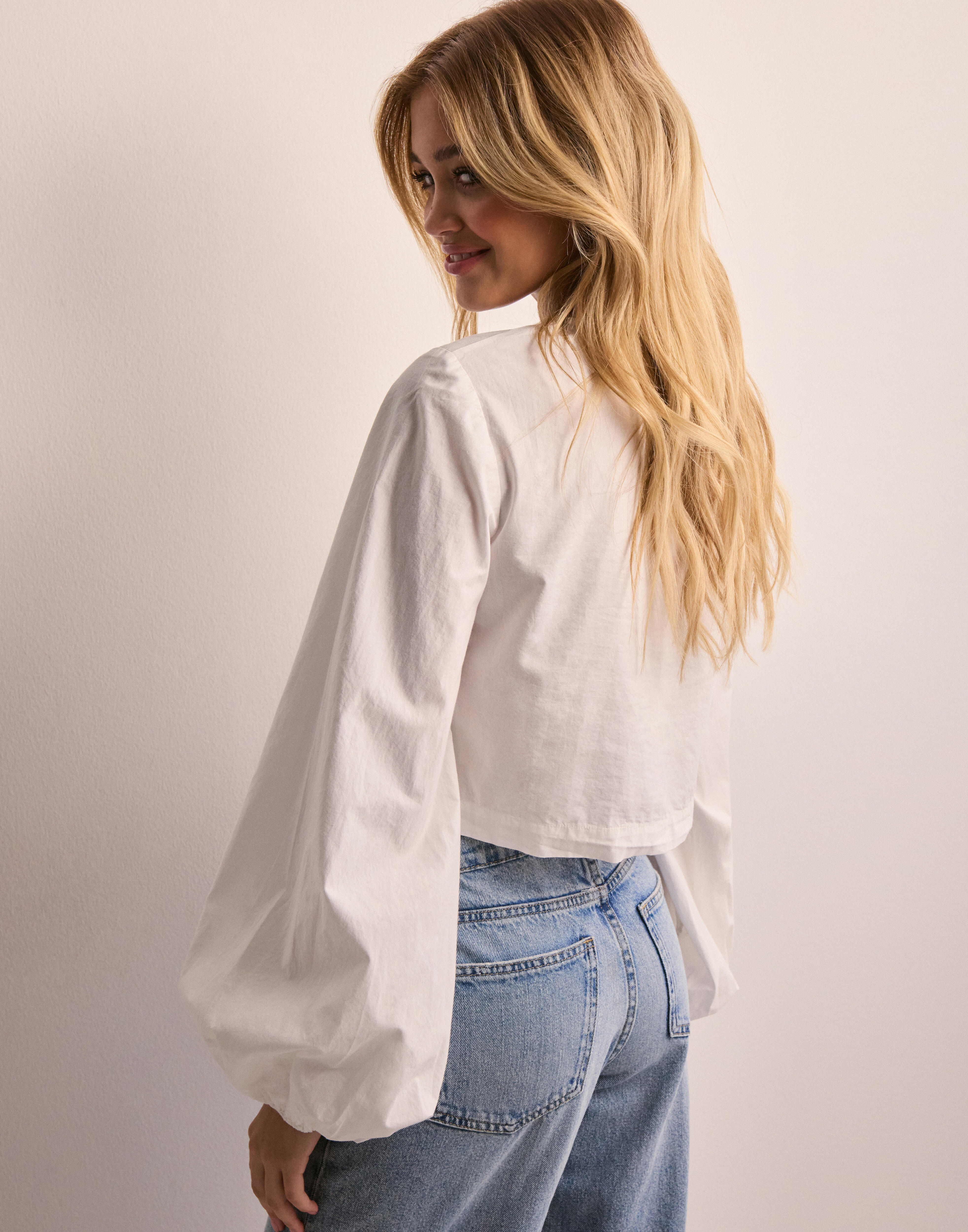Buy Nelly Favorite Bow Blouse - White | Nelly.com