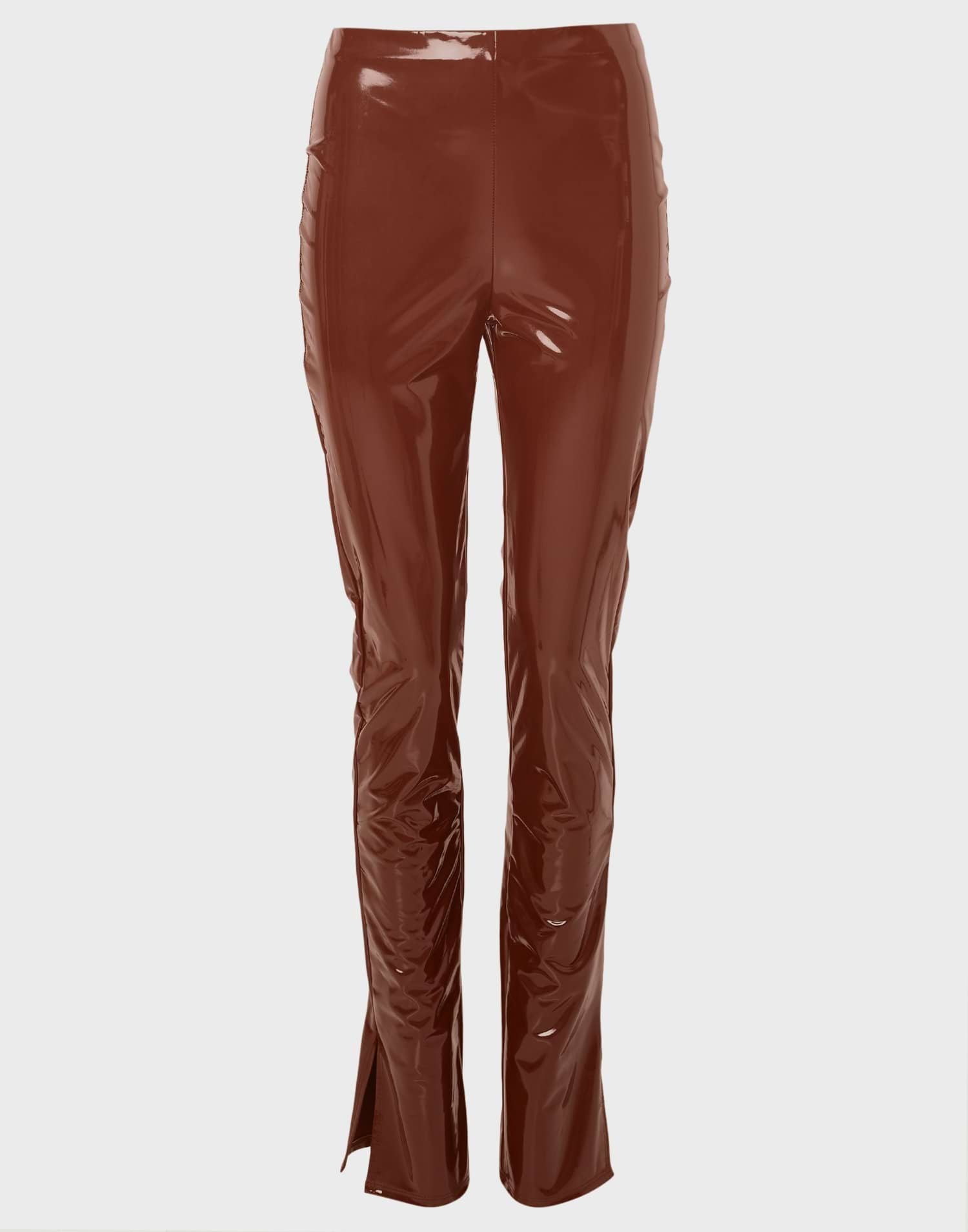 Buy Nelly Slim Vinyl Pant - Brown | Nelly.com