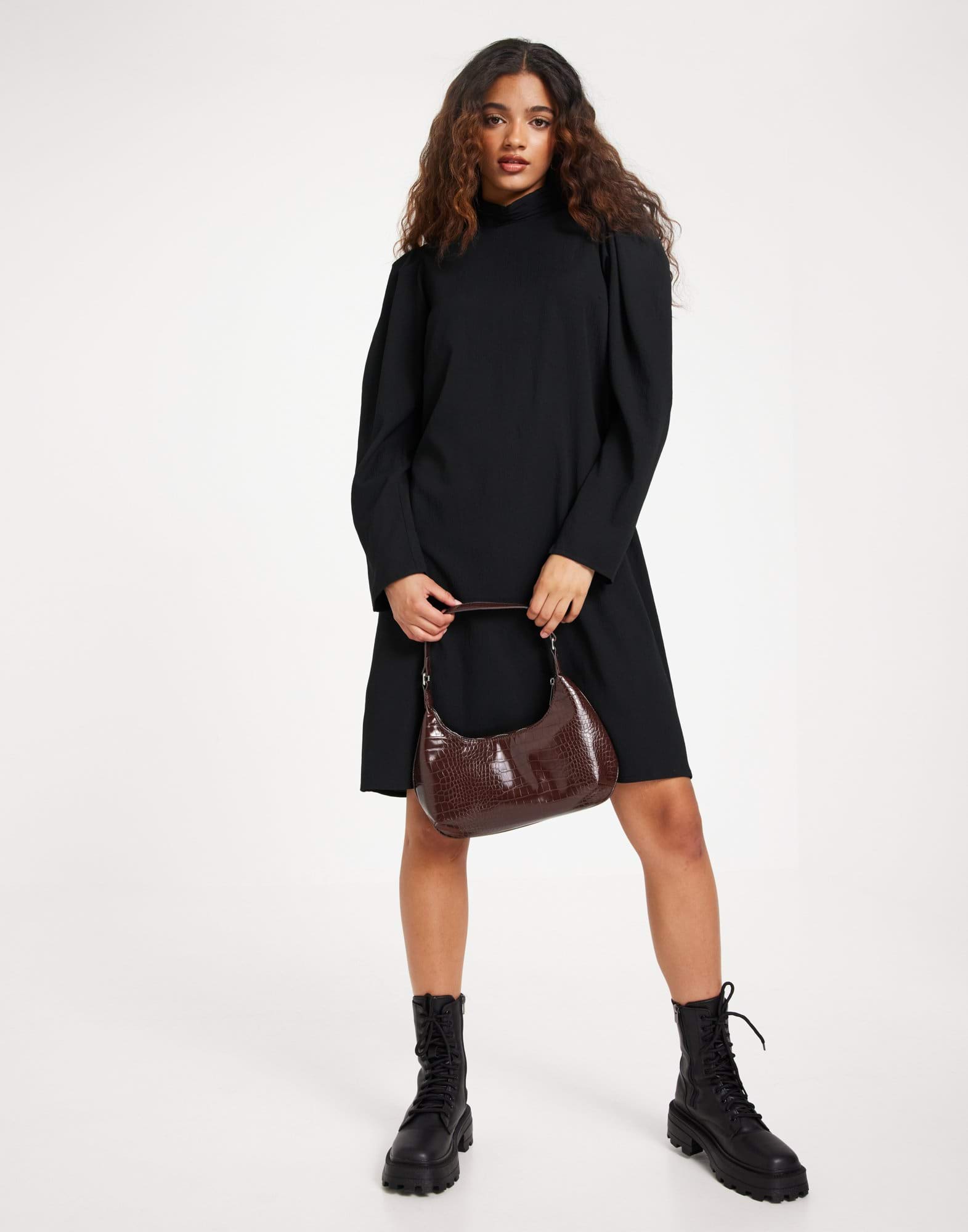 Buy Y.A.S YASFELINE LS DRESS - PB - Black | Nelly.com