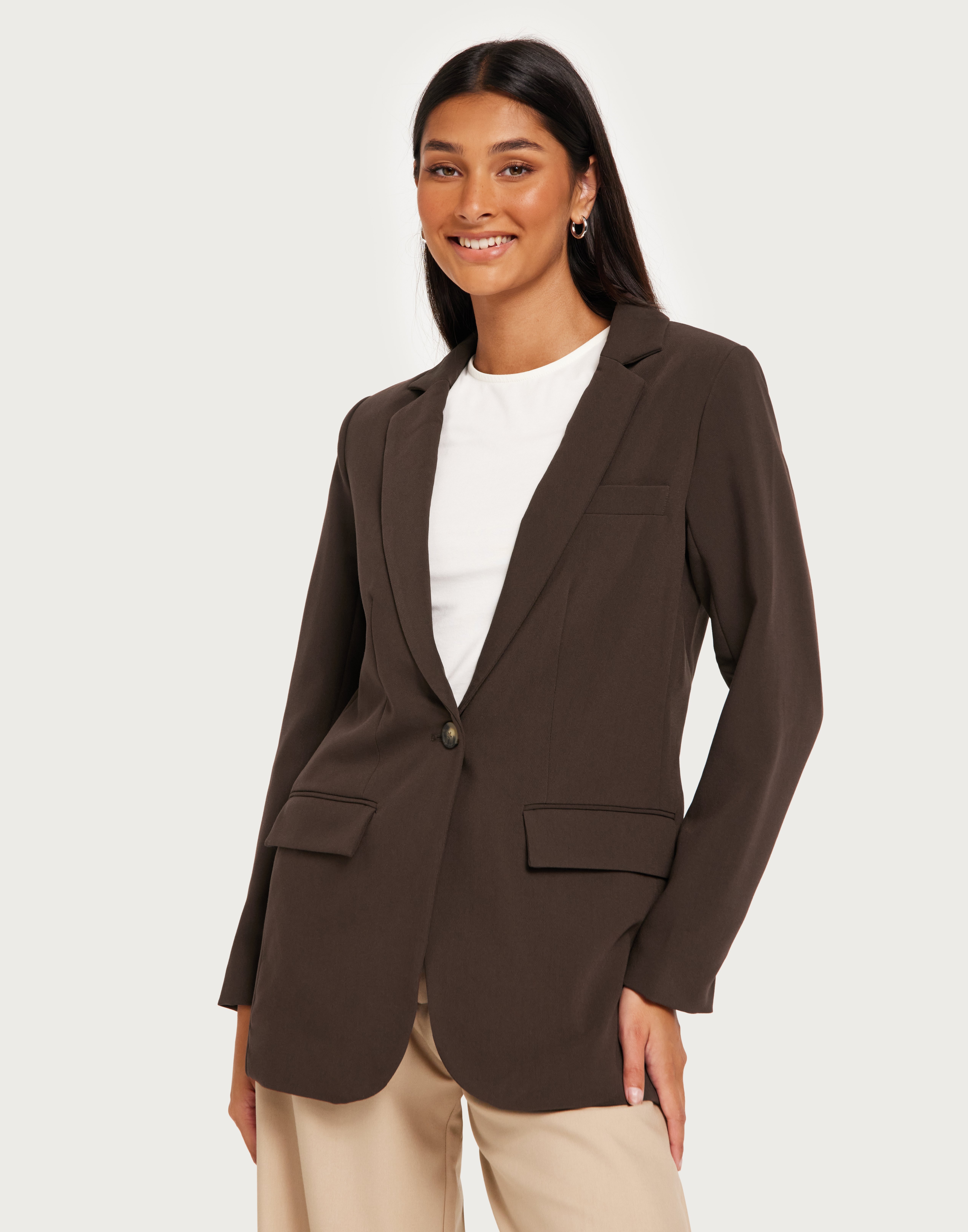 Kjøp Object Collectors Item OBJSIGRID L/S BLAZER NOOS - Breeze | Nelly.com