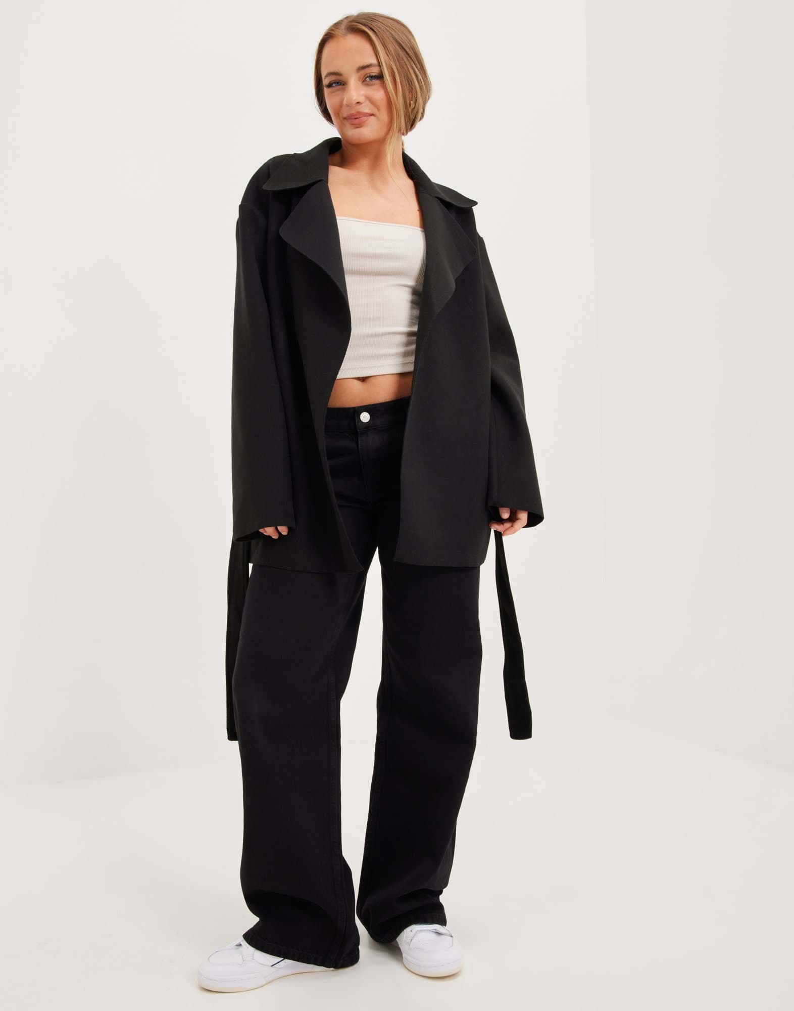 Buy Nelly Clean Belted Jacket - Black | Nelly.com
