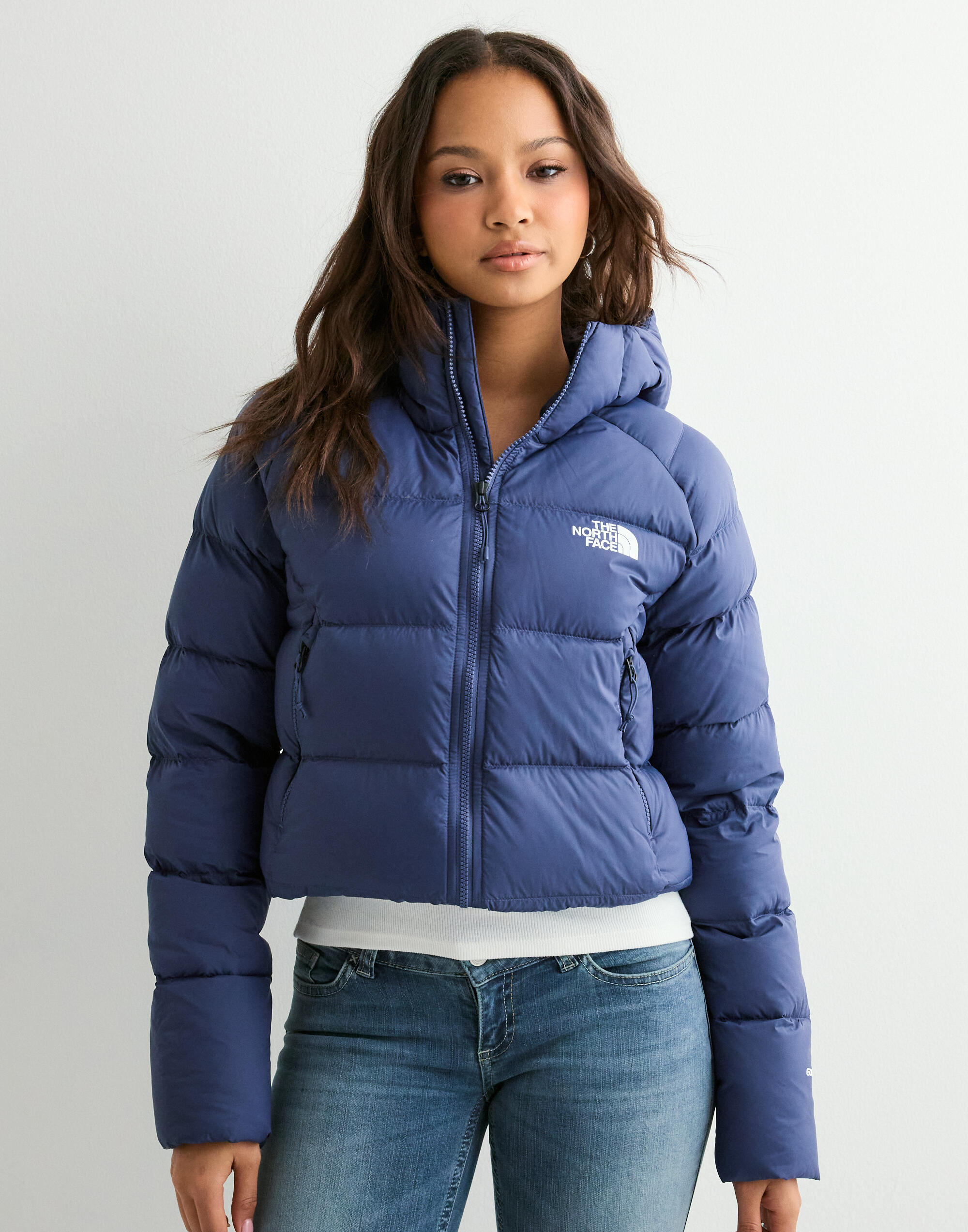 Buy The North Face W HYALITE DOWN HOODIE - Blue | Nelly.com