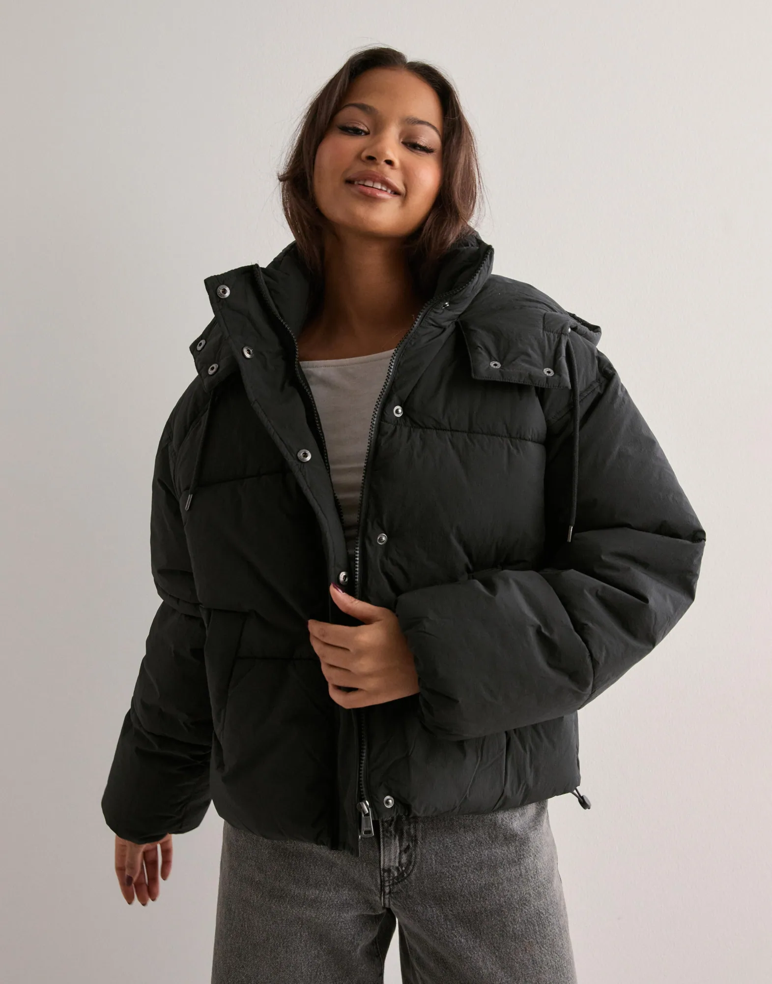 Kjøp Only ONLHOPE SHORT PUFFER JACKET CC OTW - Phantom | Nelly.com