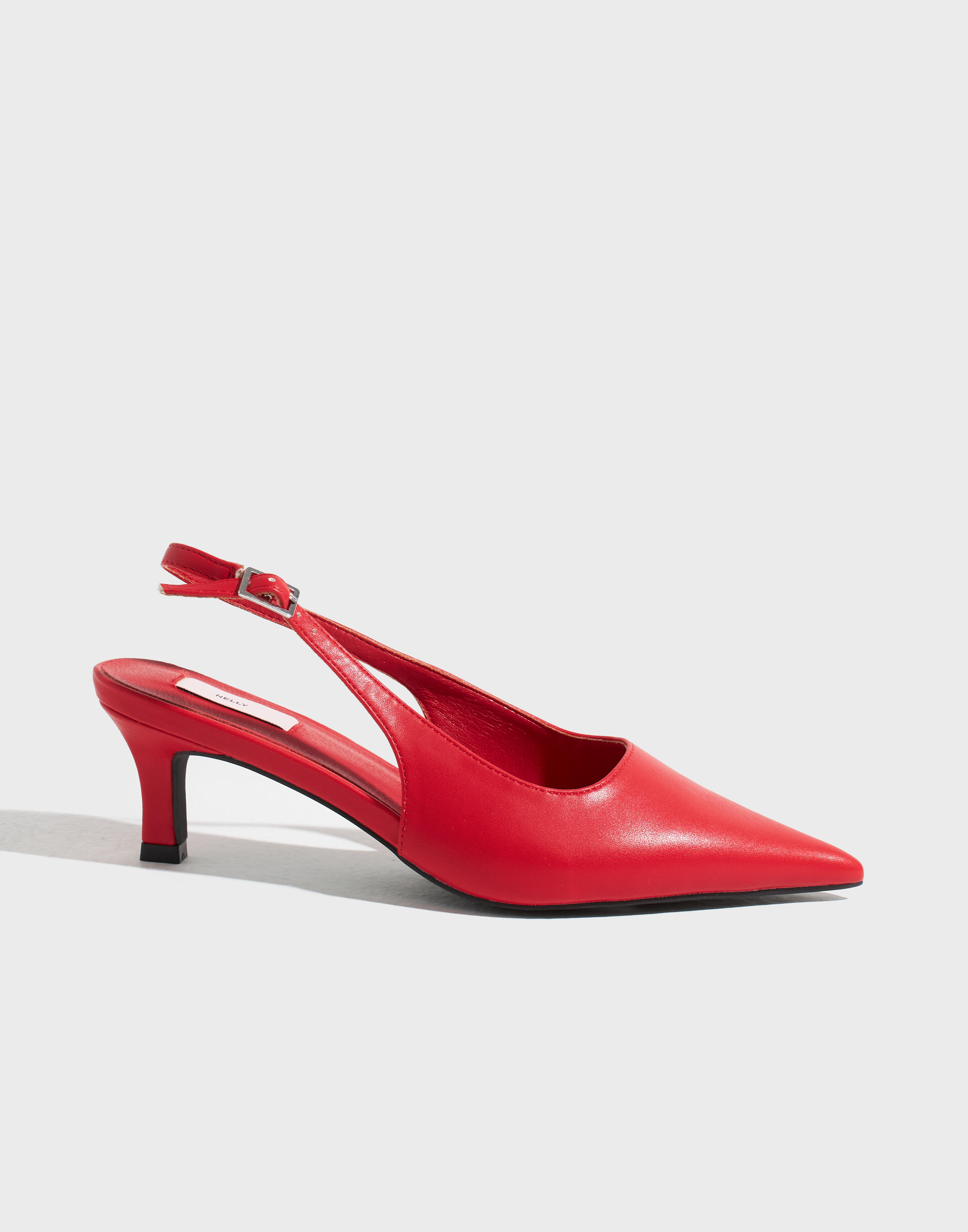 Kjøp Nelly Pointy Low Slingback - Red | Nelly.com