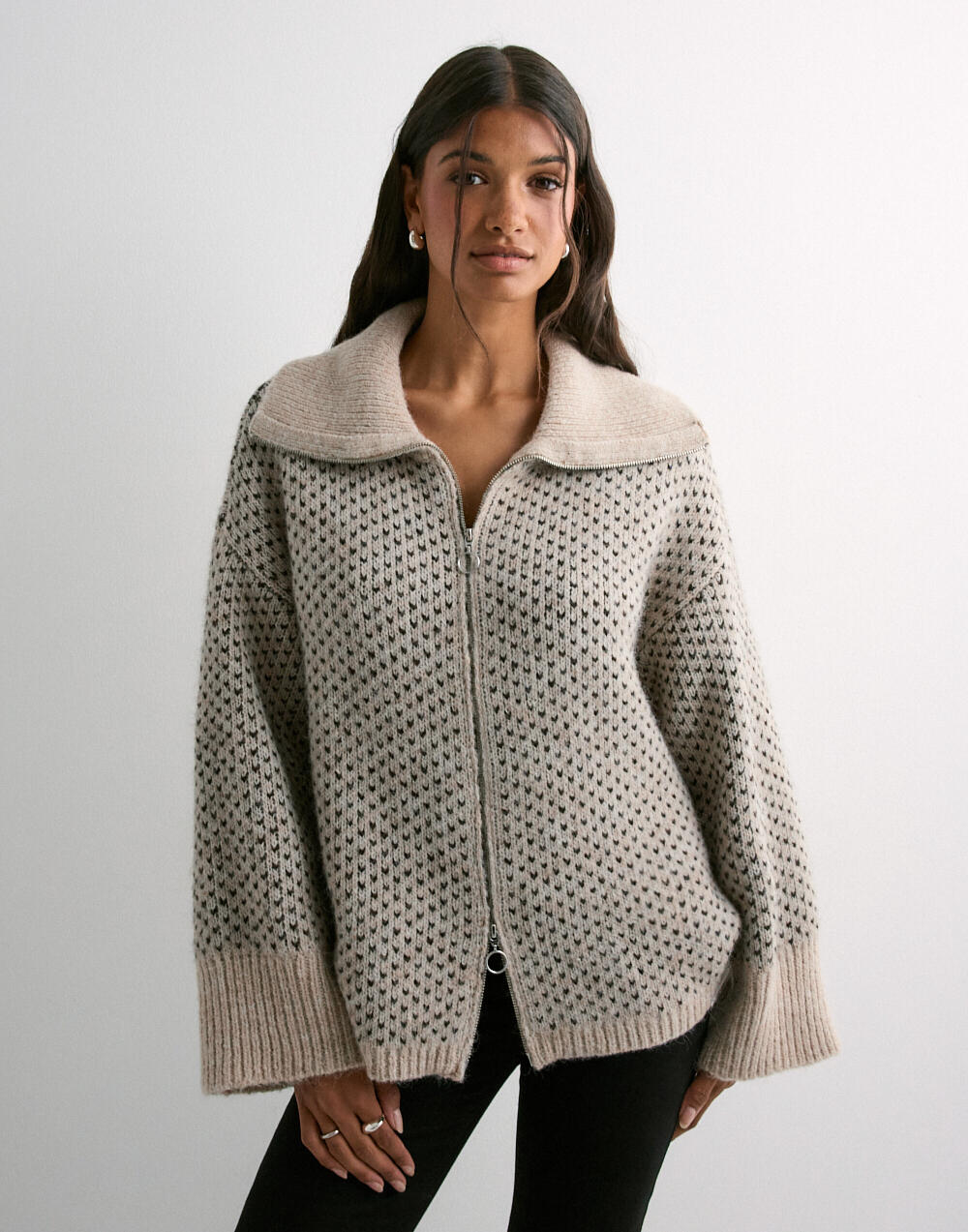 Buy Pieces PCMORDIC LS LOOOSE KNIT CARDIGAN BC - 2YHM | Nelly.com