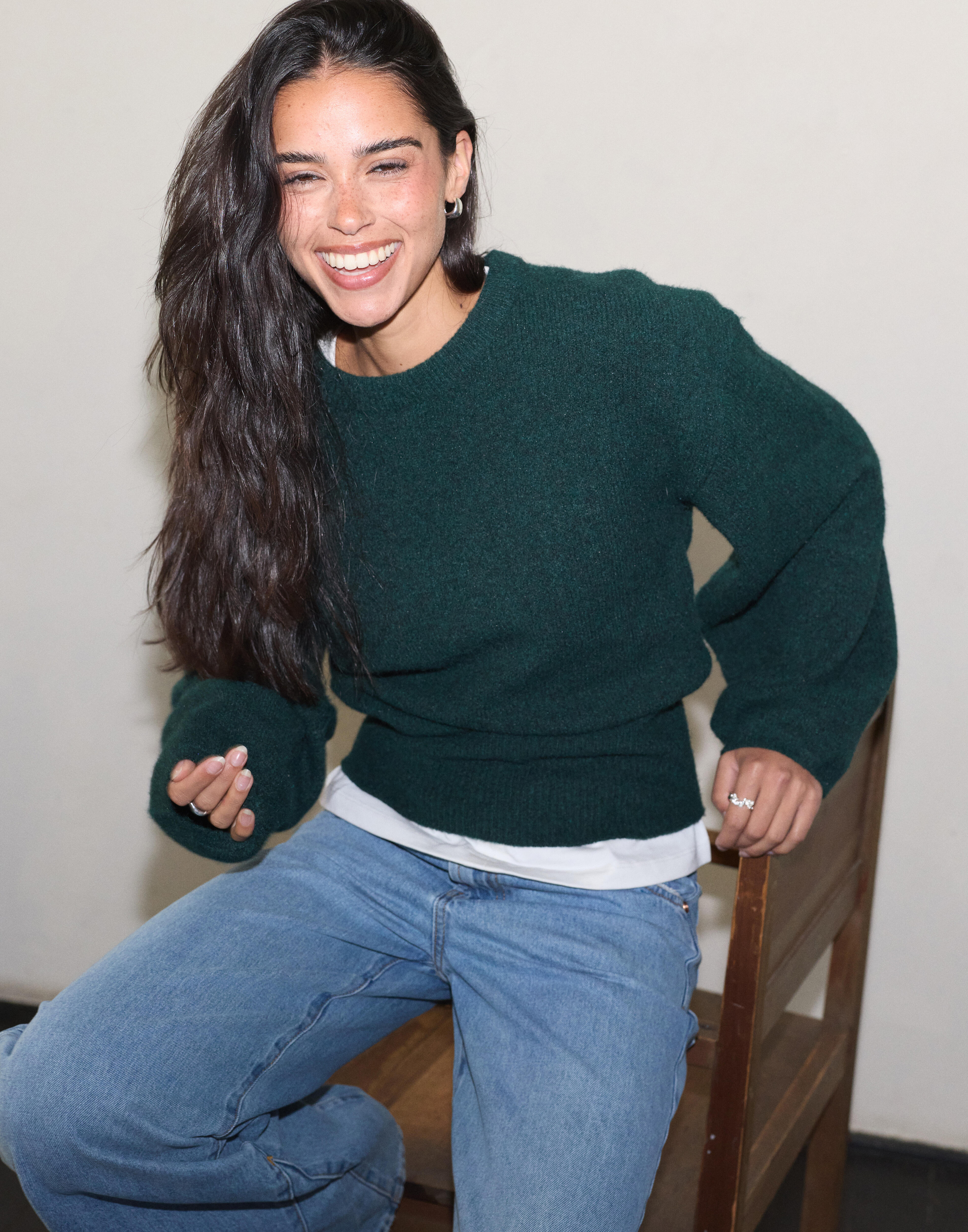 Buy Nelly Barrel Sleeve Knit Sweater - Green | Nelly.com